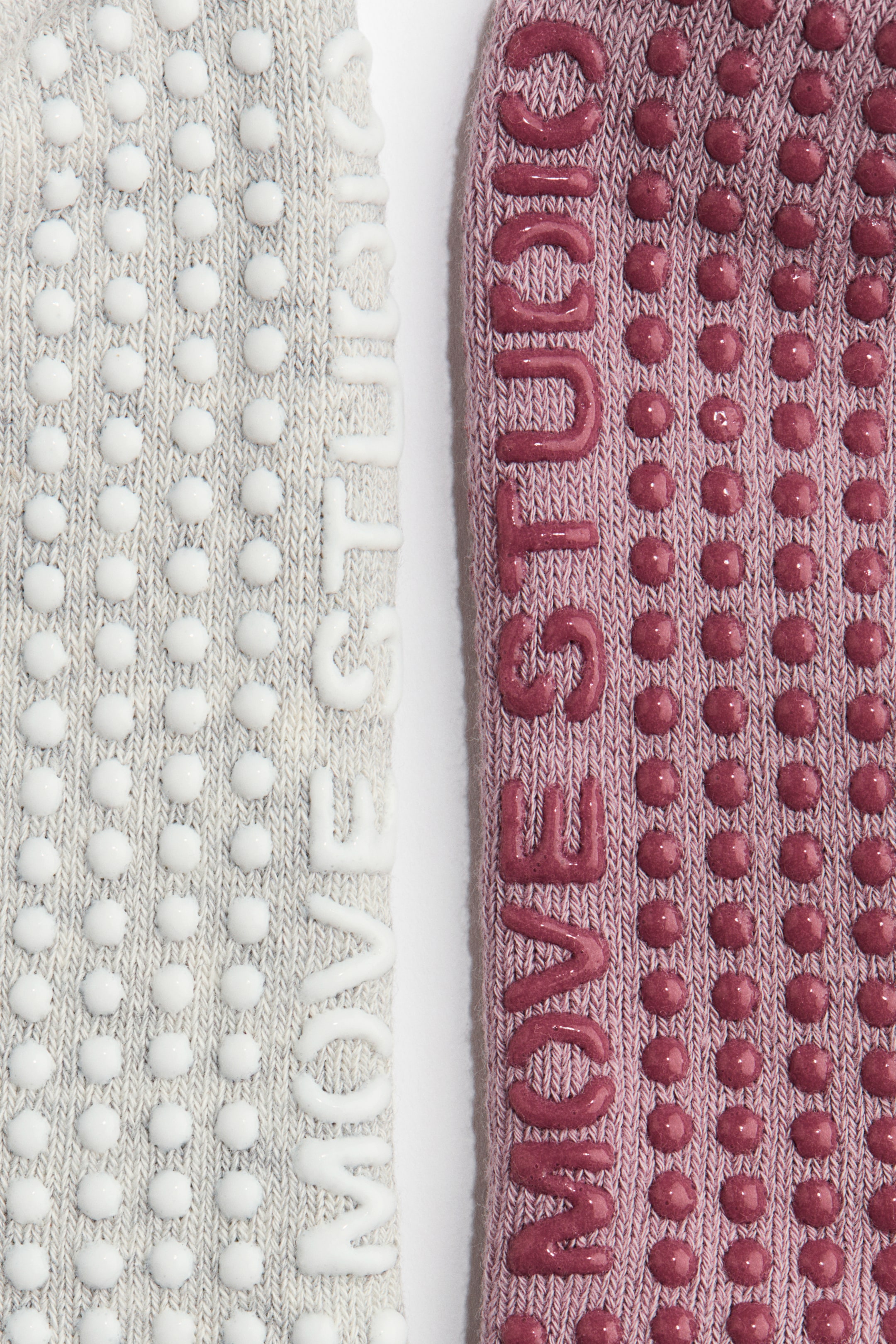 Women's Antique rose/light gray 2-Pack Non-Slip Yoga Socks | H&M CA