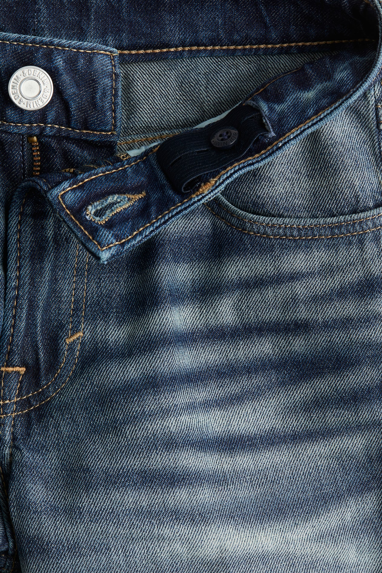 Denim blue Relaxed Tapered Fit Jeans for kids | H&M CA