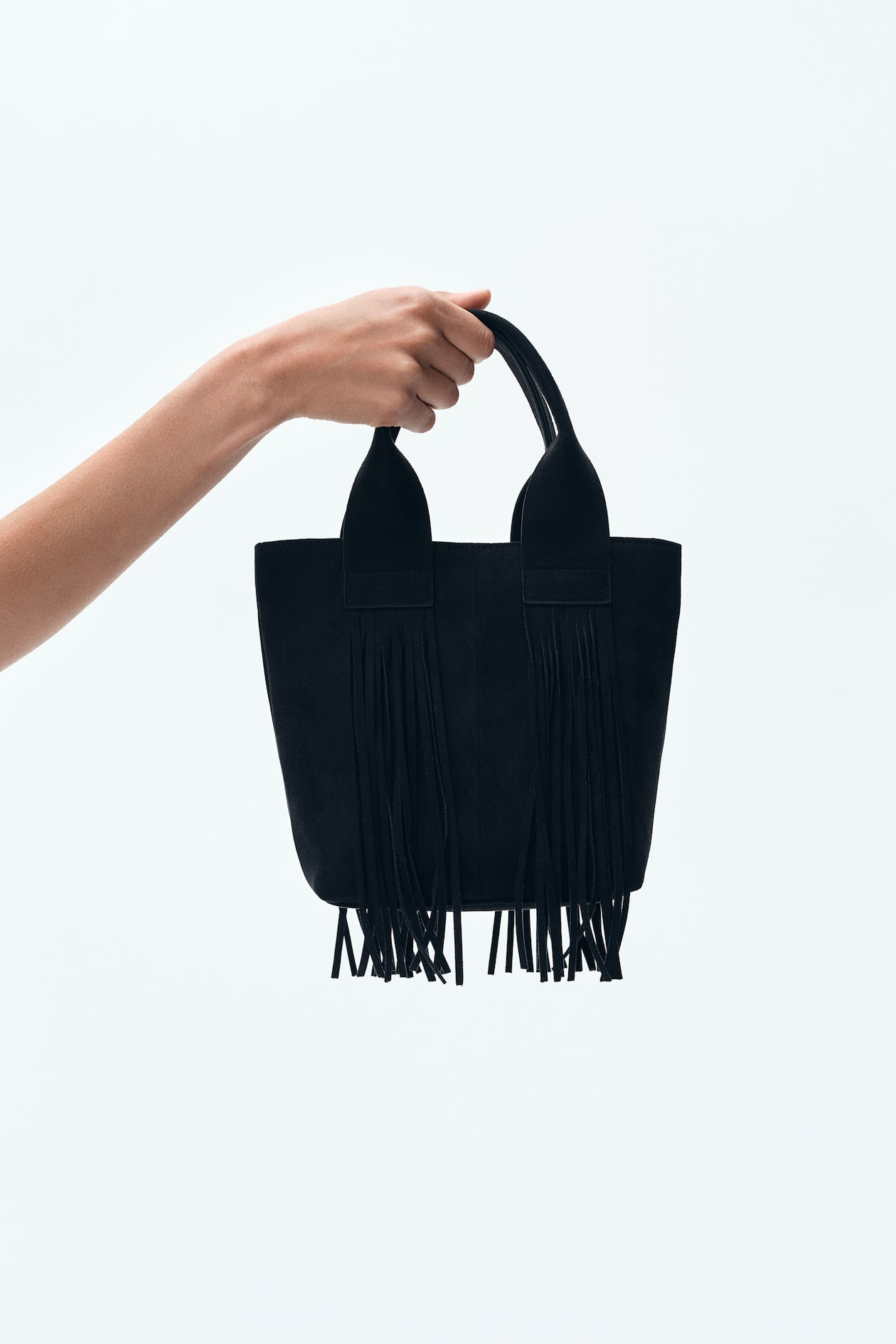 Shopper com franjas - Preto - SENHORA | H&M PT