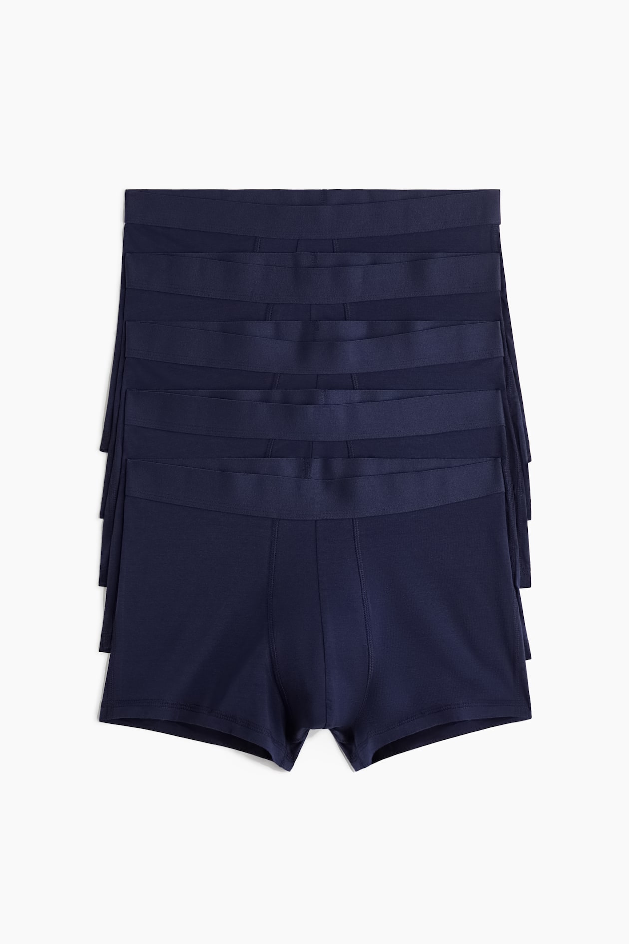 5-pack Short Boxer Briefs with Lycra® - Navy blue - Men | H&M US