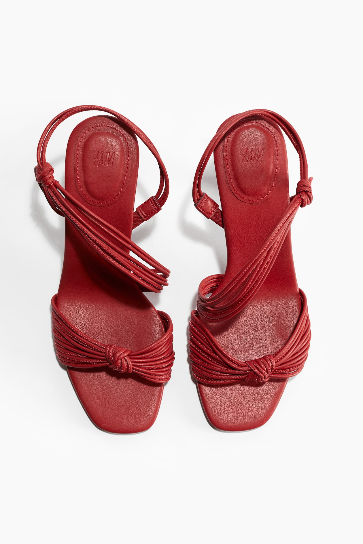 Women's Dark red Heeled Strappy Sandals | H&M CA