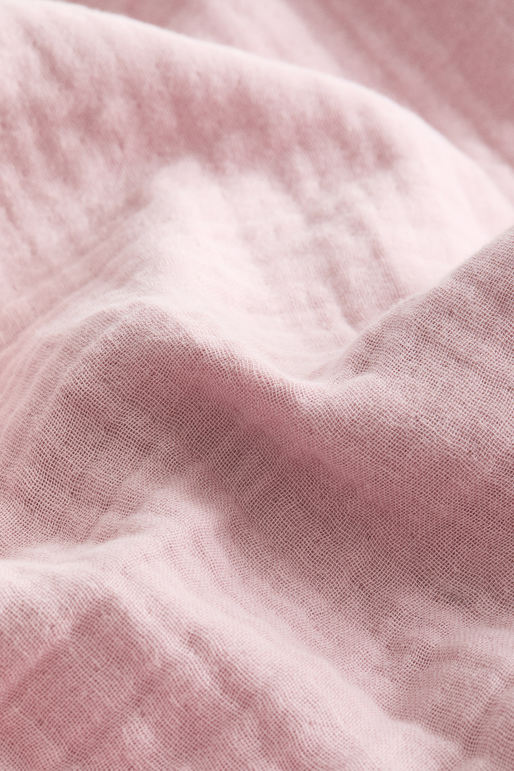 Cotton muslin pillowcase - Light pink - Home All | H&M IN