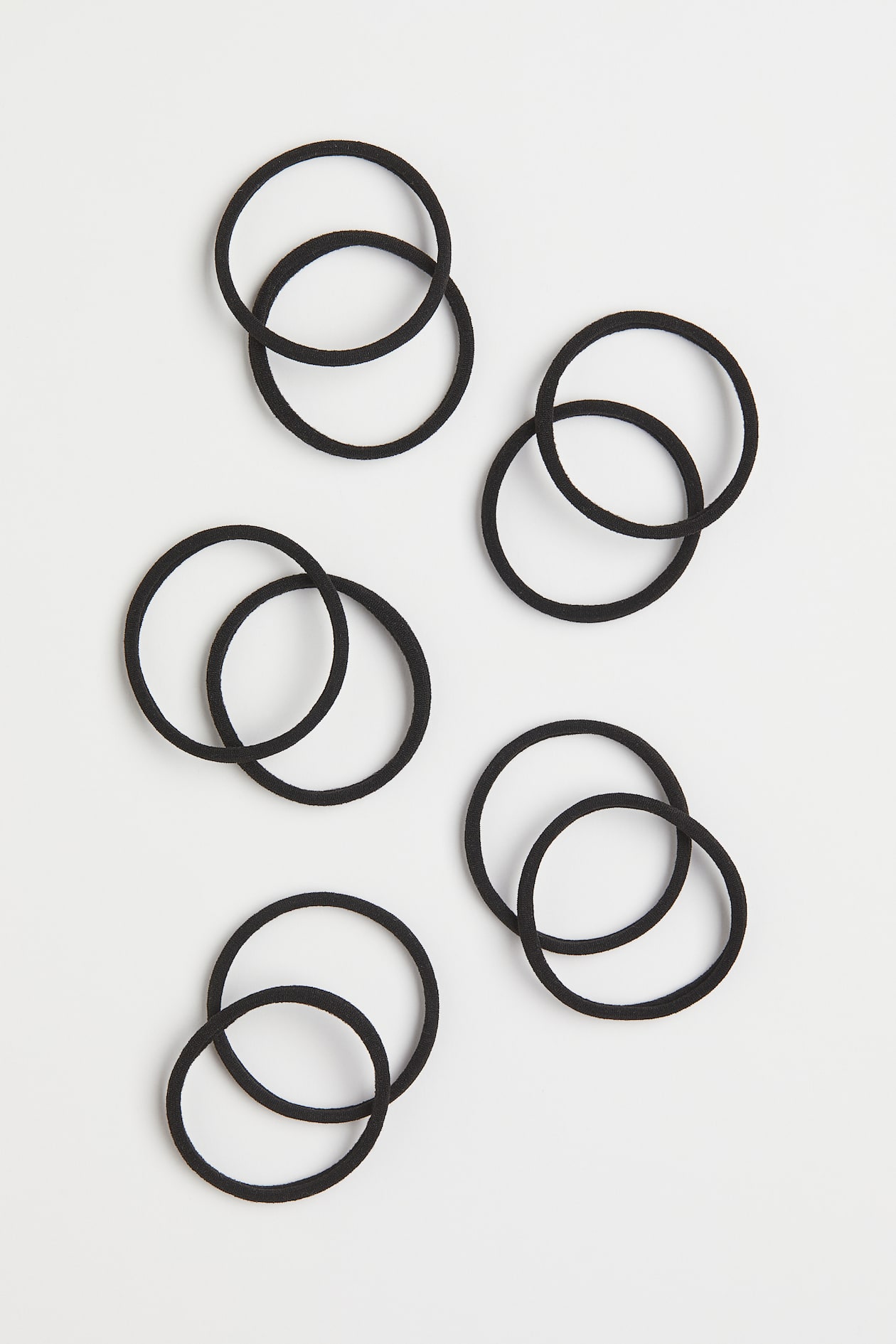 10-pack Hair Elastics - Black - Ladies | H&M US