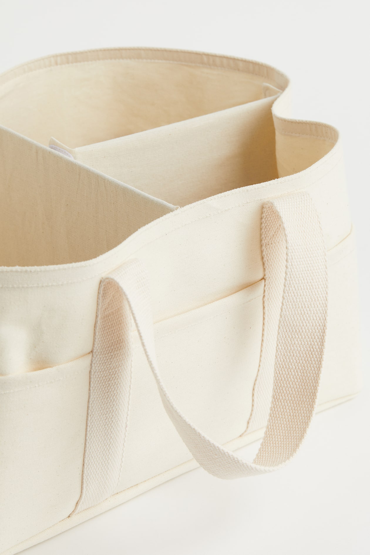 Natural white Cotton Canvas Changing Bag at H&M Home | H&M US