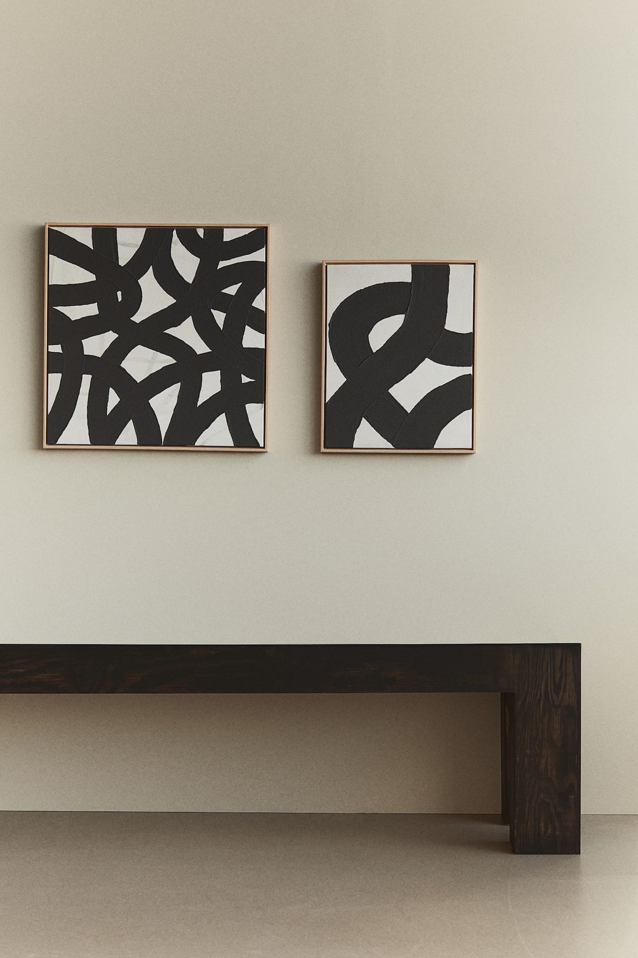 Vægdekoration - Sort/Abstrakt - Home All | H&M DK