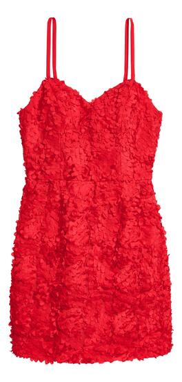 Fitted Dress - Red - Ladies | H&M US