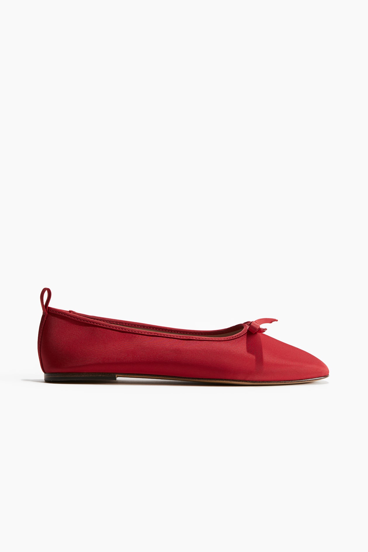 Women's Red Bow-Detail Ballet Flats | H&M CA