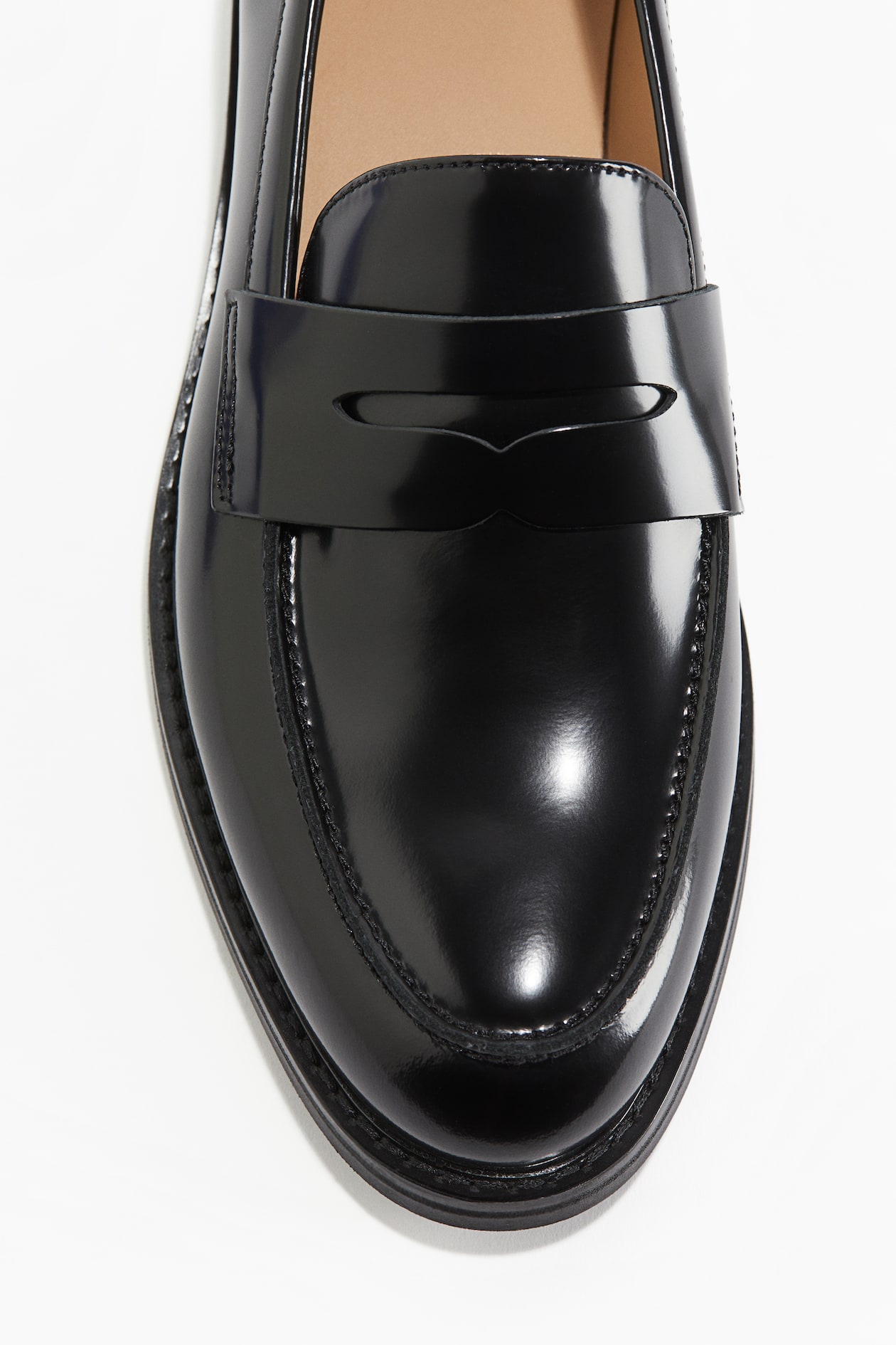Leather loafers - Black - Men | H&M