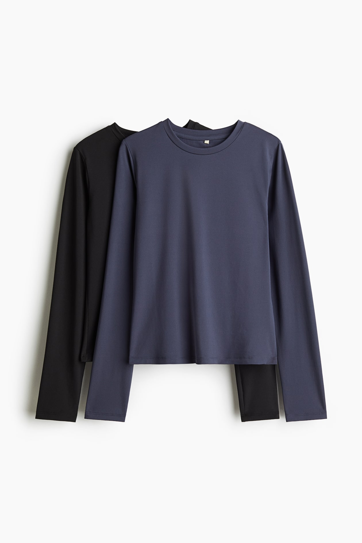 Lot de 2 tops de sport DryMove™ - Bleu acier/noir - ENFANT | H&M FR