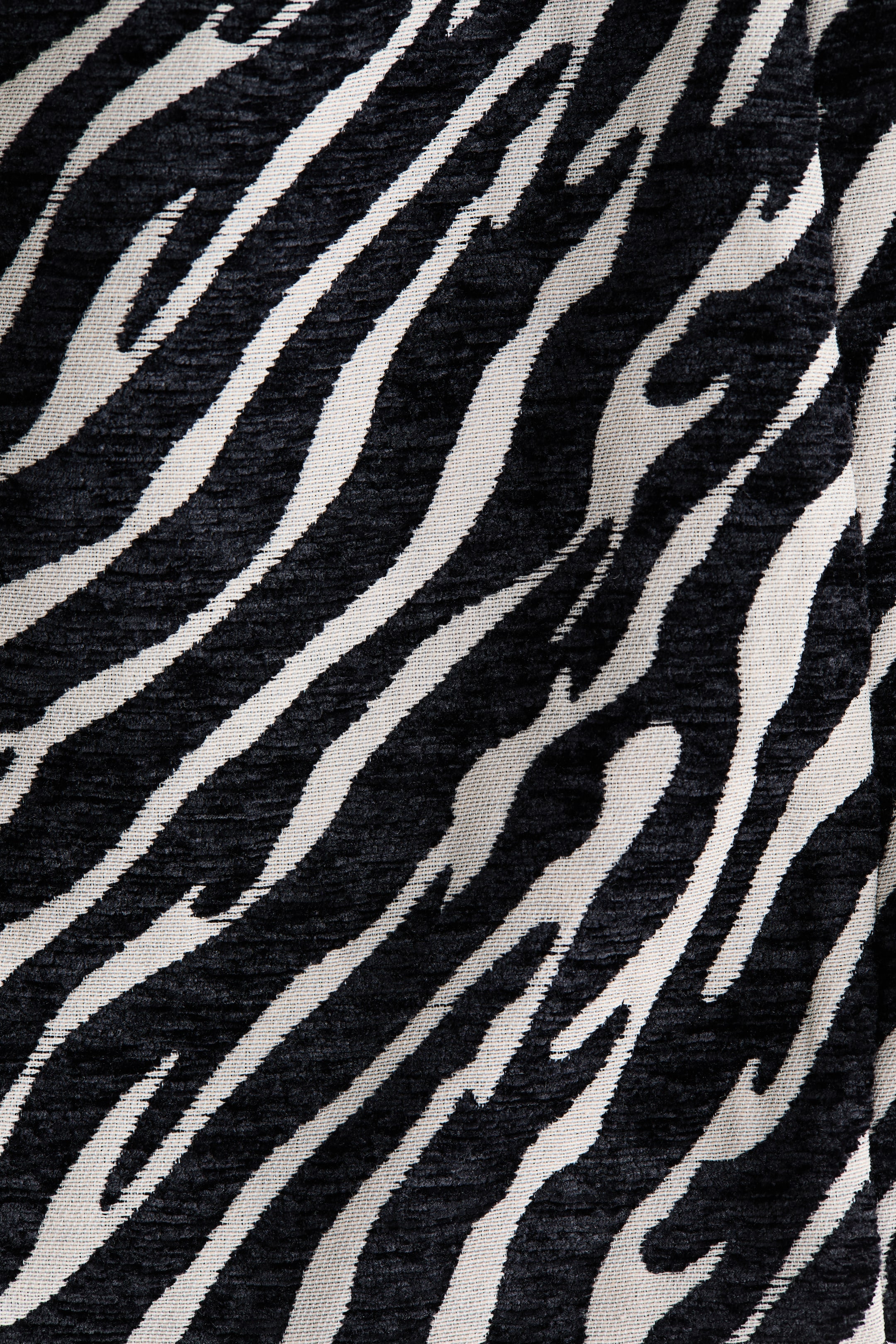 Robe bandeau en tissu jacquard - Noir/motif zébré - FEMME | H&M CA