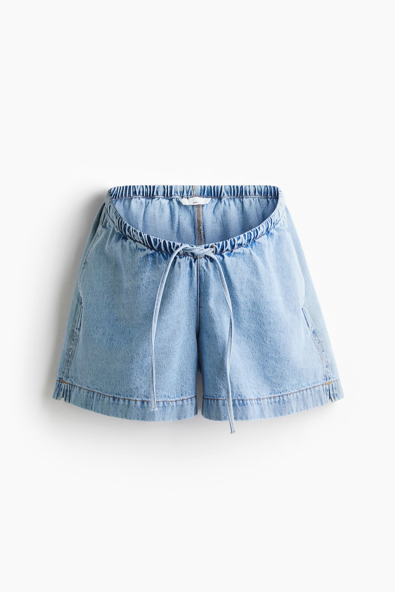 MAMA Τζιν σορτς με κορδόνι - Ανοιχτό μπλε denim - Ladies | H&M GR