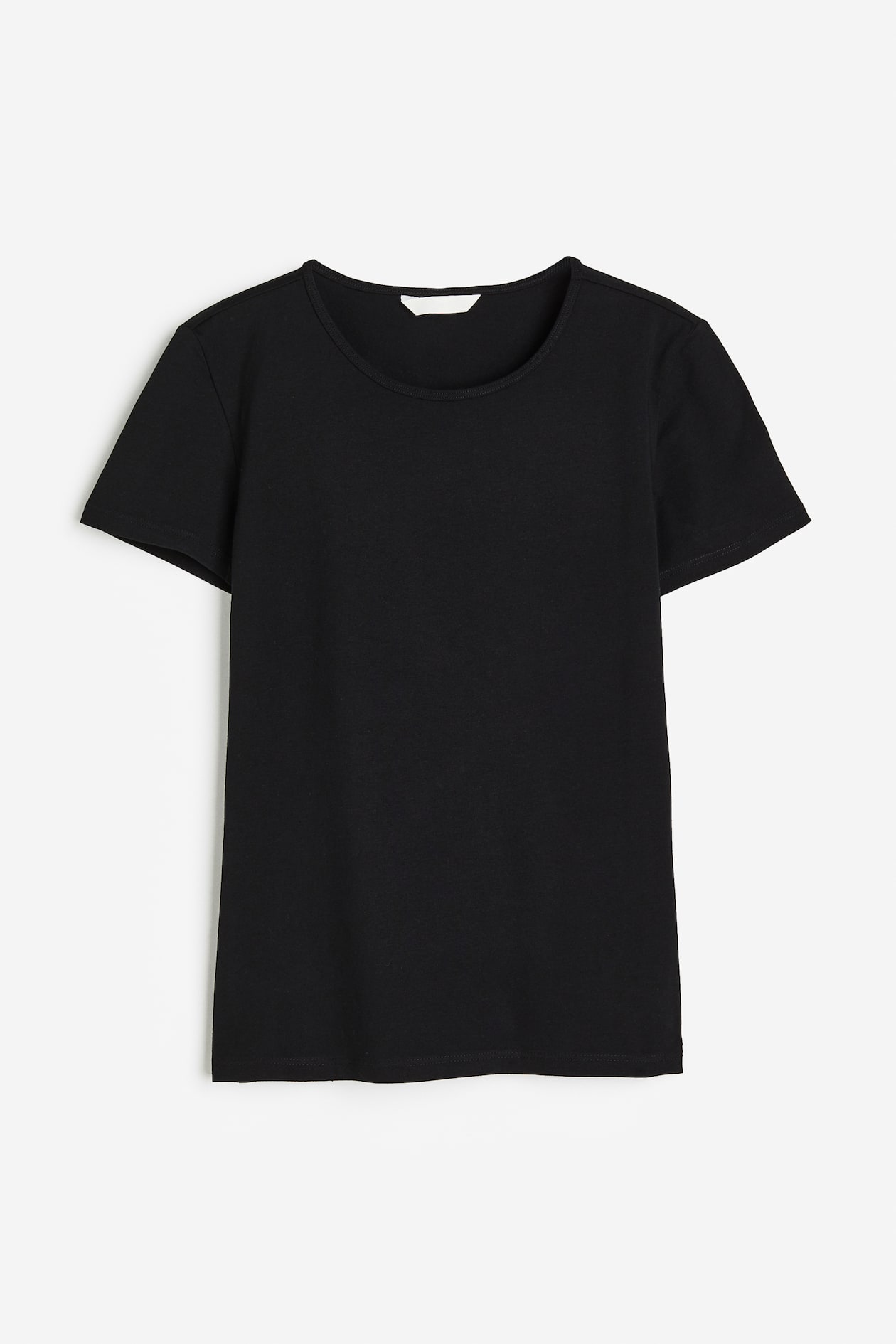 Women's Black Cotton T-shirt | H&M GB