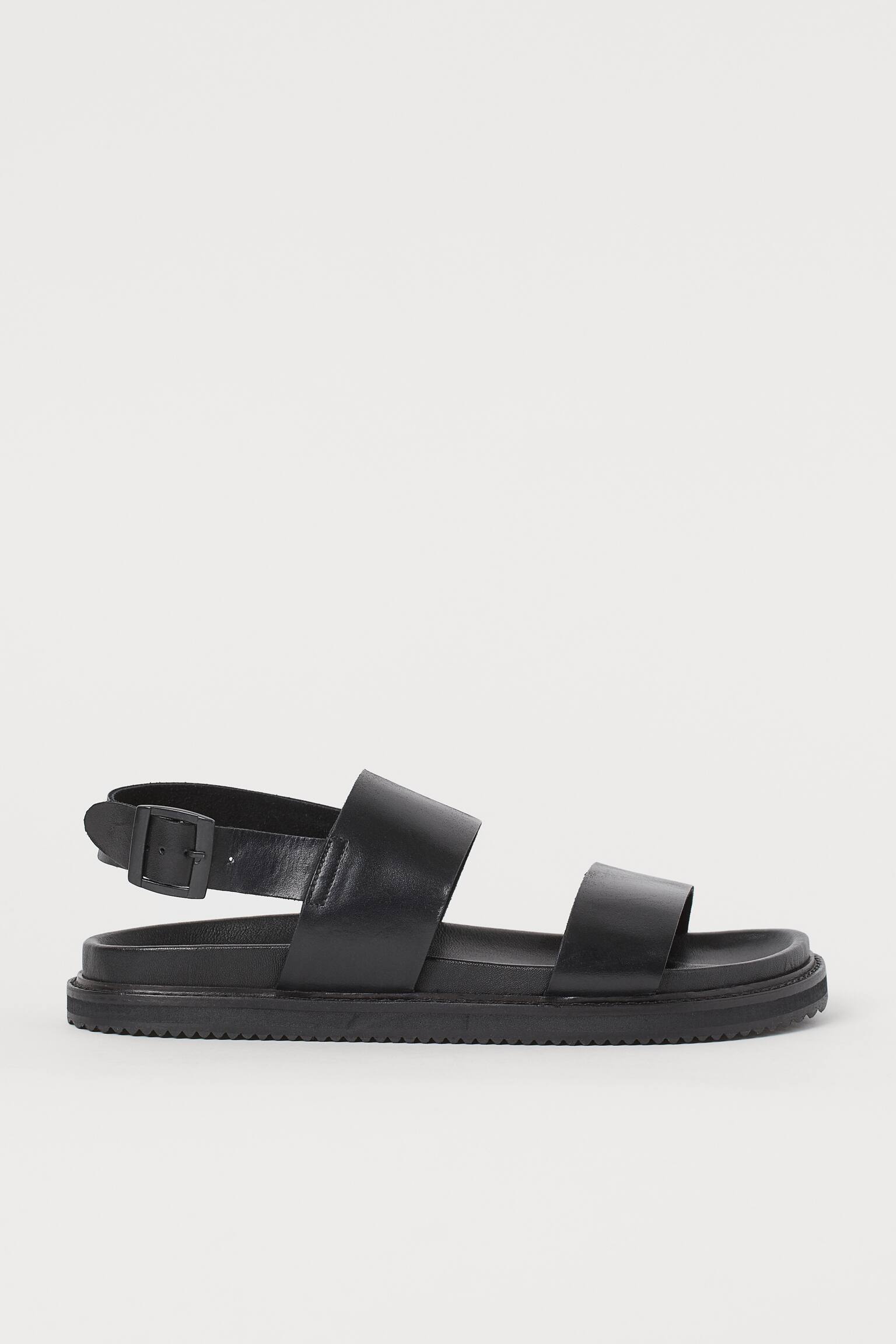 Leather Sandals - Black - Men | H&M CA