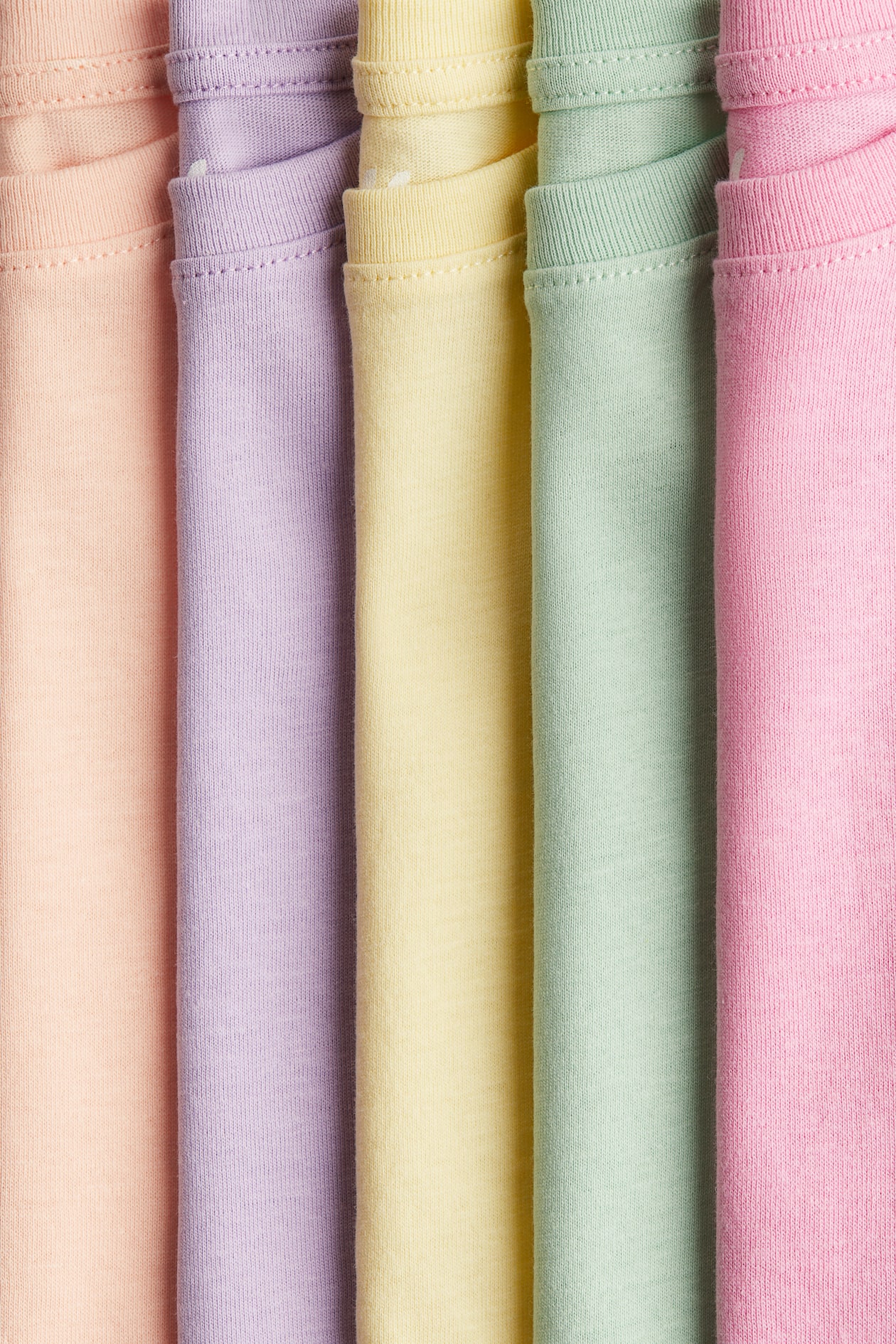 T-shirt in cotone 5 pezzi - Rosa/verde menta/giallo - BAMBINO | H&M IT