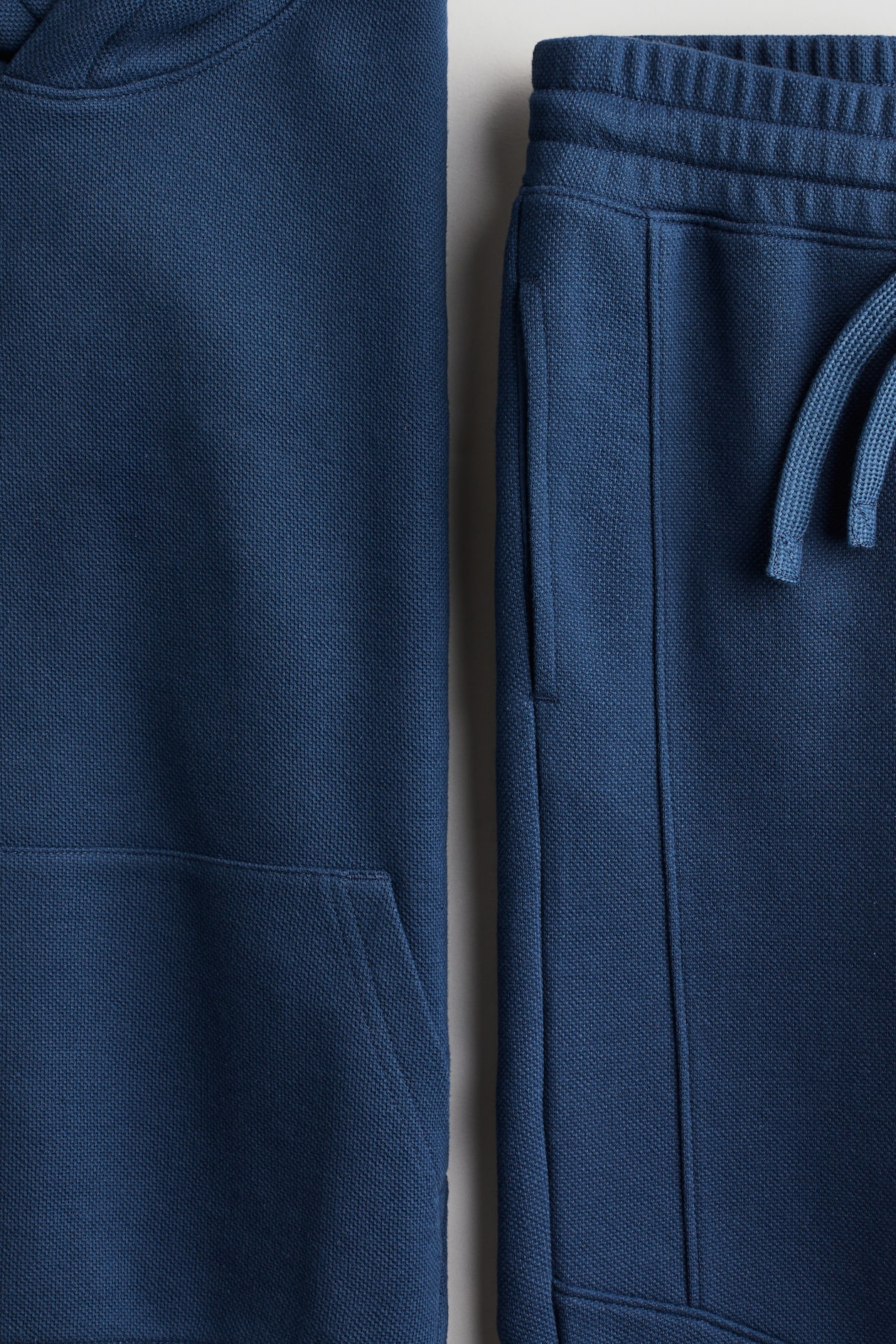 2-piece Piqué Set - Navy blue - Kids | H&M US