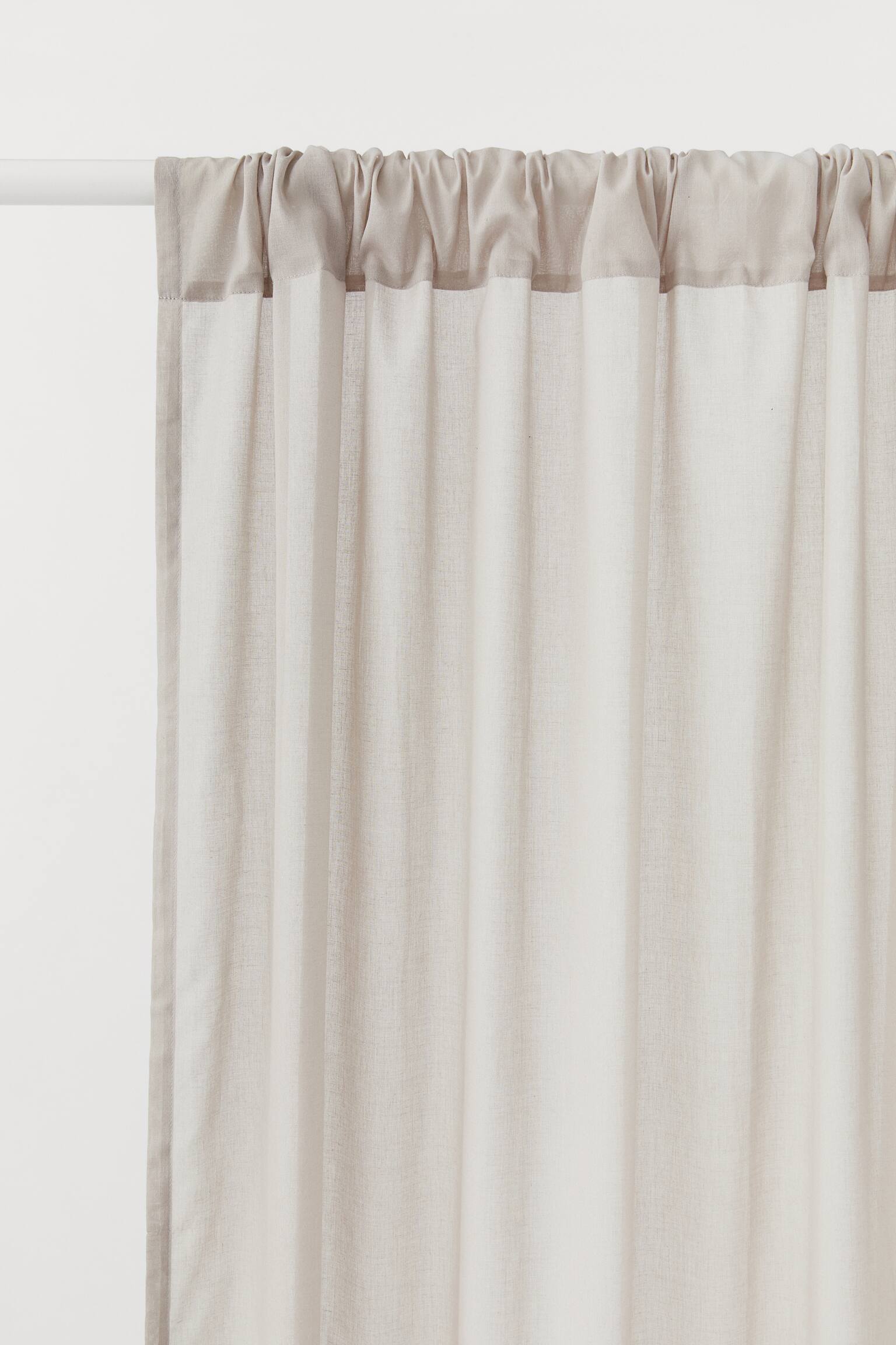 2-pack curtain lengths - Light mole - Home All | H&M GB