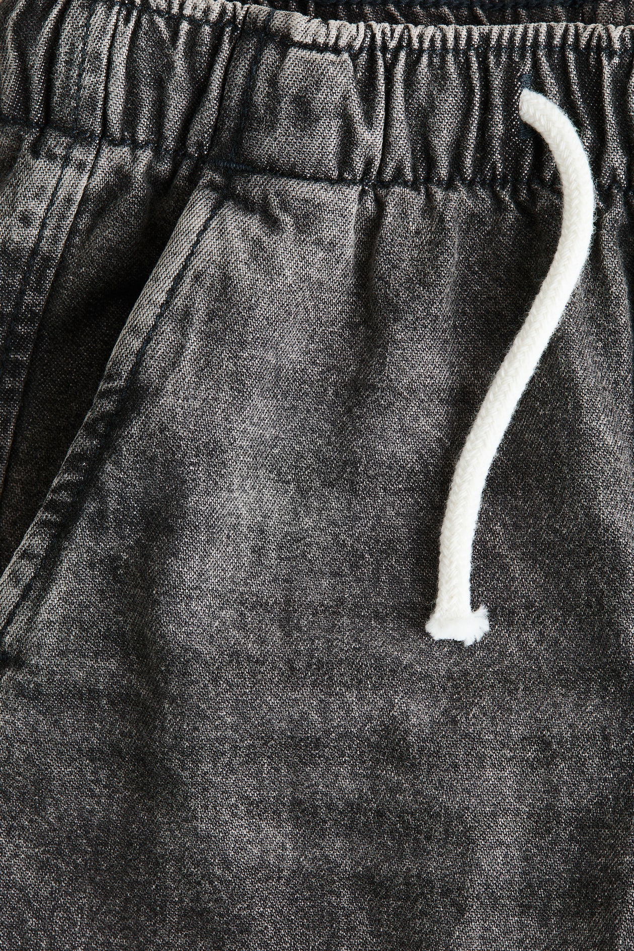 Cotton denim joggers - Dark denim grey - Kids | H&M SG