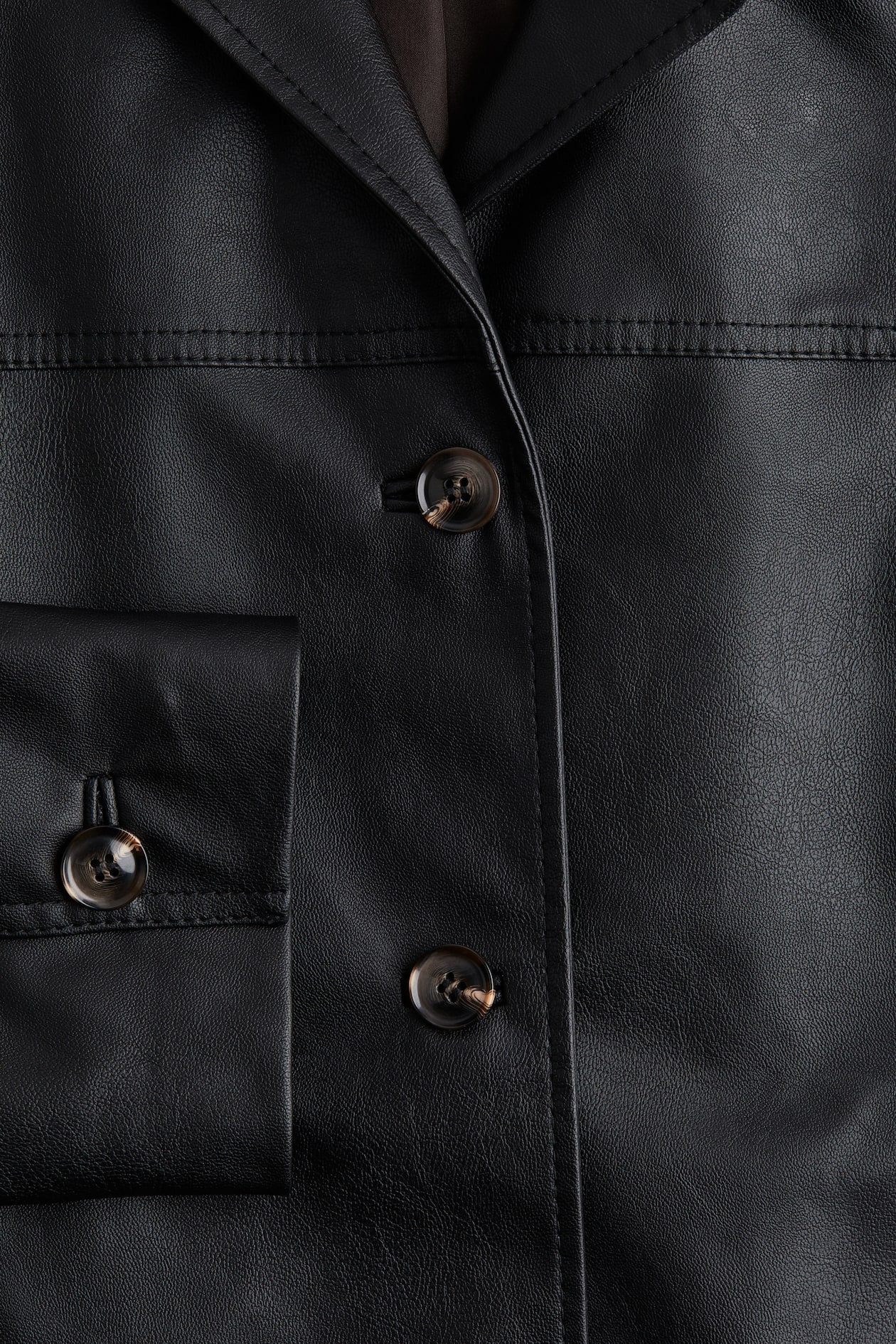 Women's Black Coated Jacket | H&M US