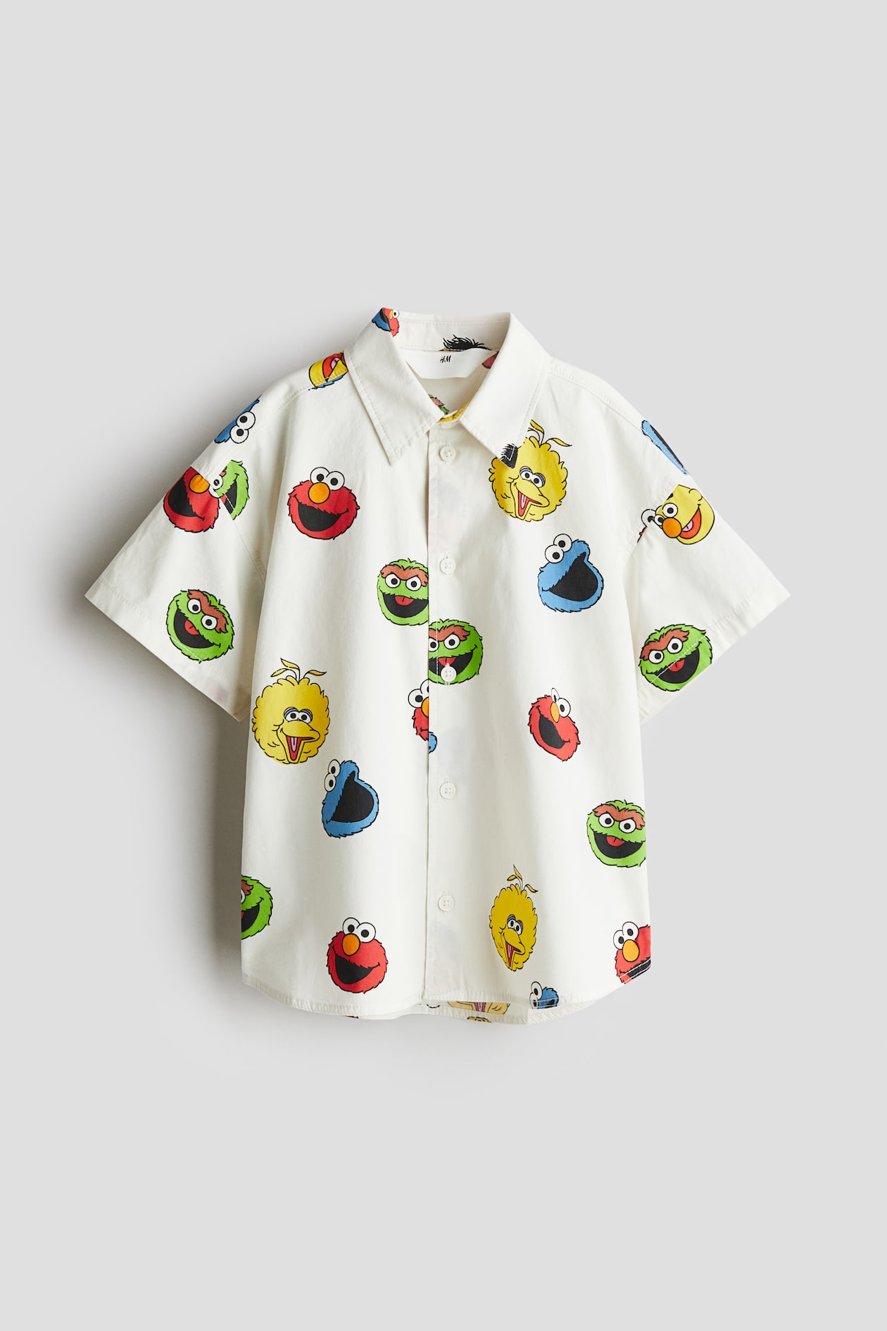 Cămașă cu motive - Crem/Strada Sesame - COPII | H&M RO