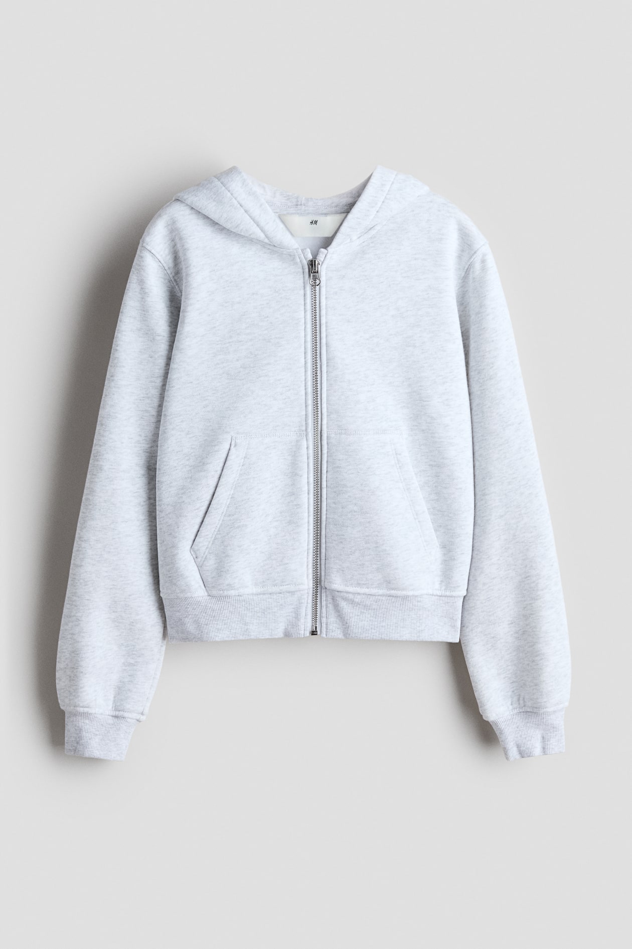 Light grey marle Zip Up Hoodie for kids | H&M AU