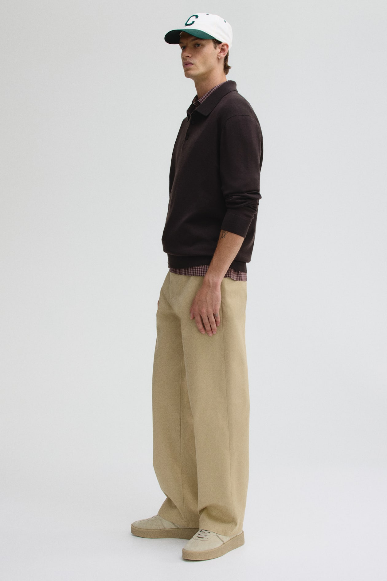 Men’s Beige Relaxed-Fit Cotton Chinos | H&M US
