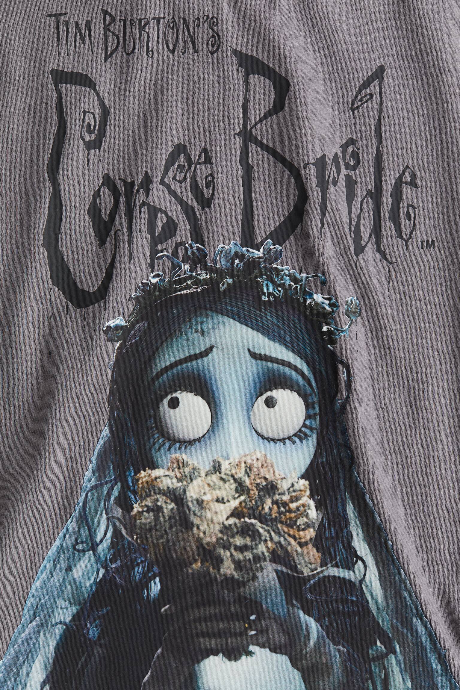 Printed T-shirt - Gray/Corpse Bride - Kids | H&M US