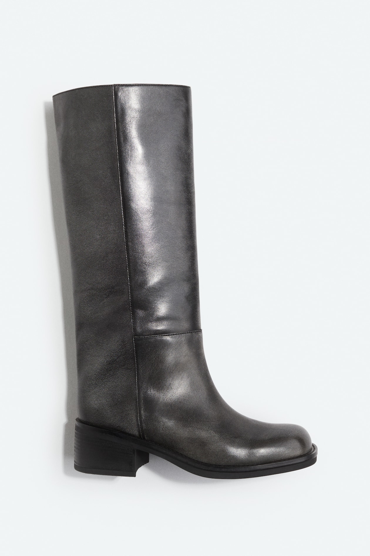 Botas de piel - Gris oscuro - MUJER | H&M ES