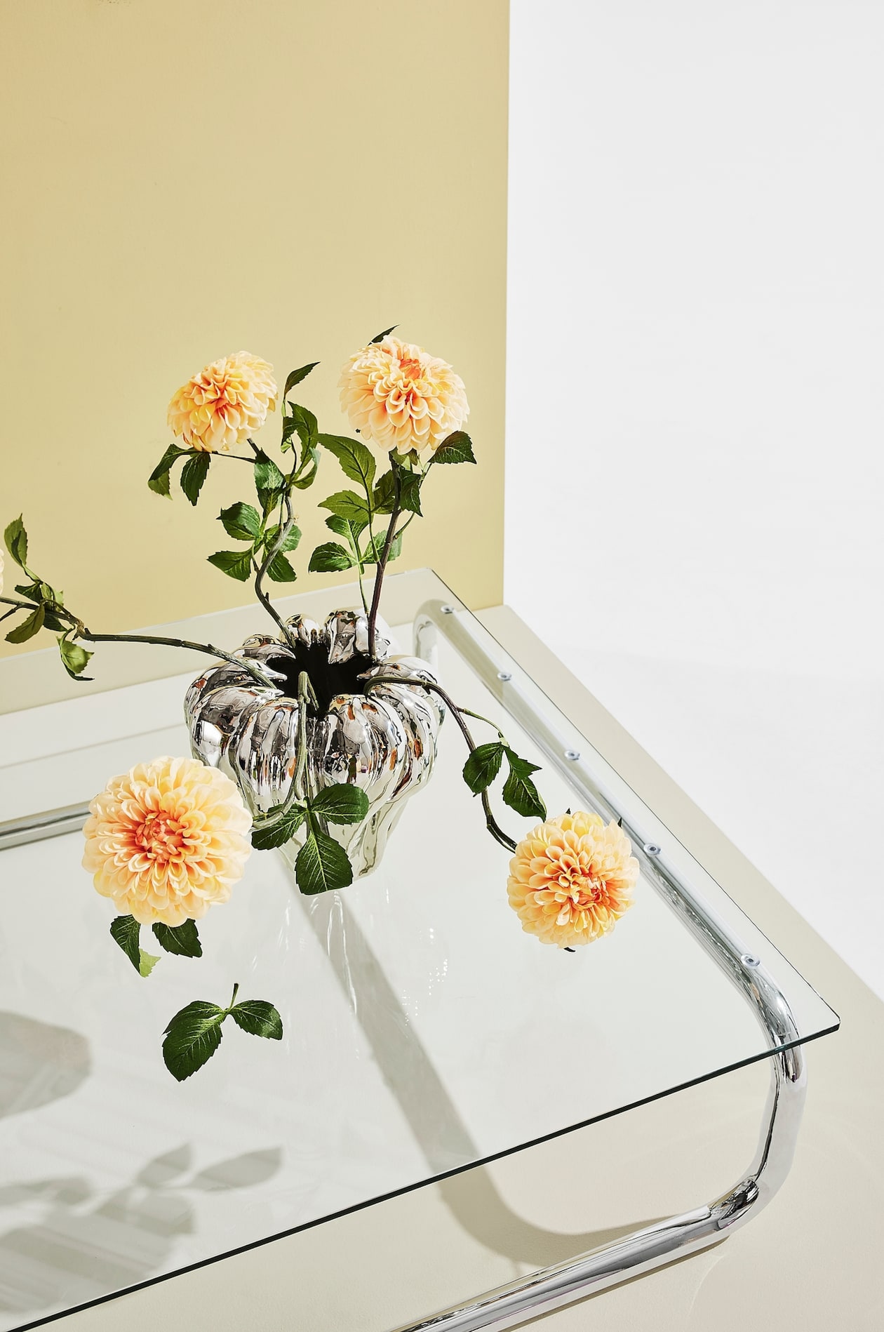 Lulu Coffee Table Chrome/glass - Chrome - Pastill - HOME | H&M BE