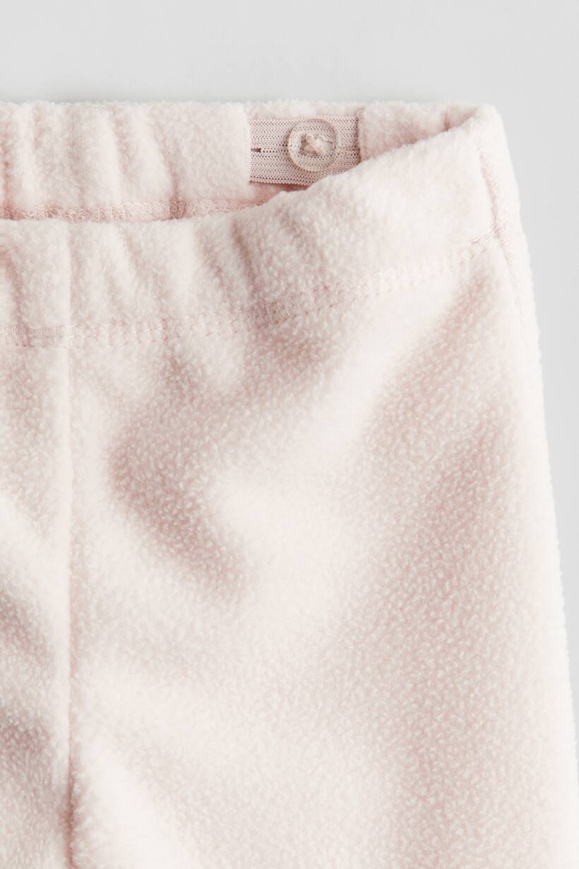 Light pink 2-piece fleece set for kids | H&M GB