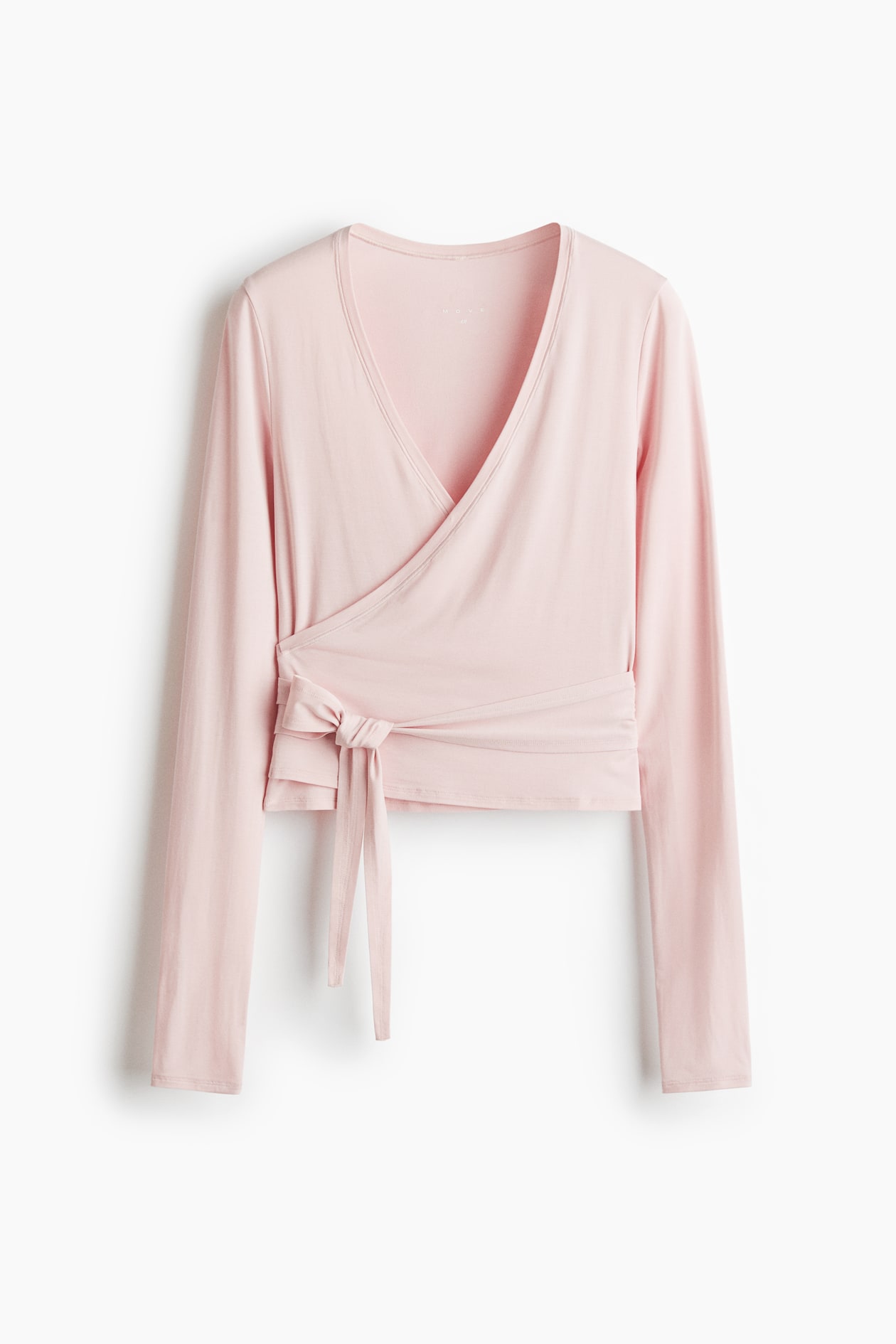 Women's Soft pink Sports Wrap Top in Modal | H&M US
