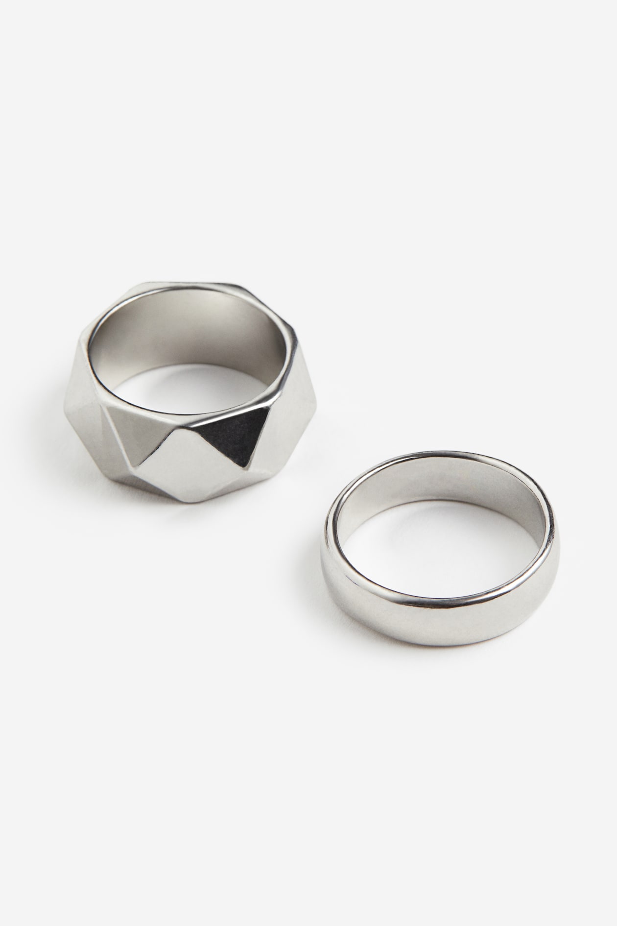2-pack Rings - Silver-colored - Men | H&M US
