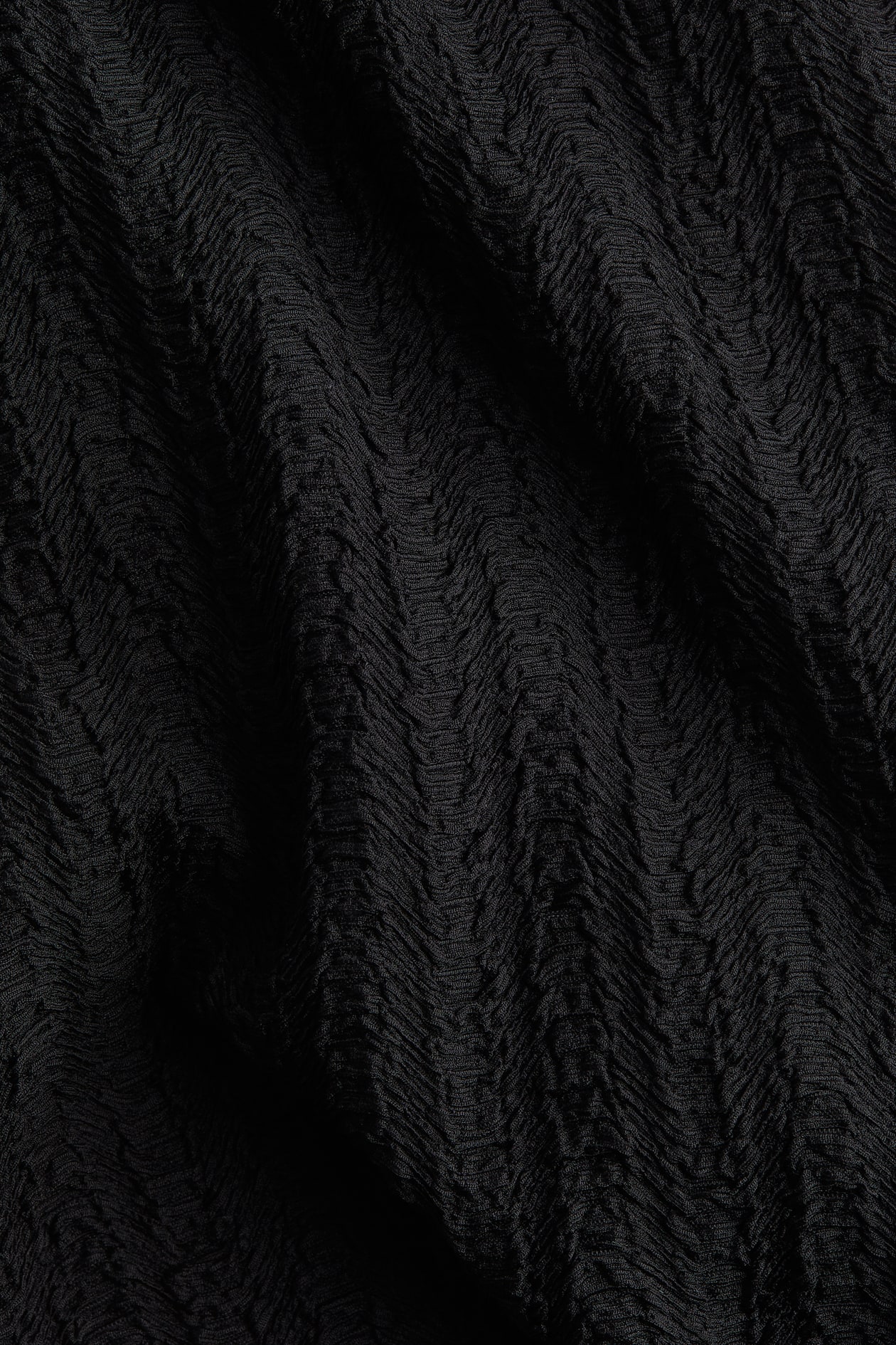 Wide-Leg Textured Pants - Black - Ladies | H&M US