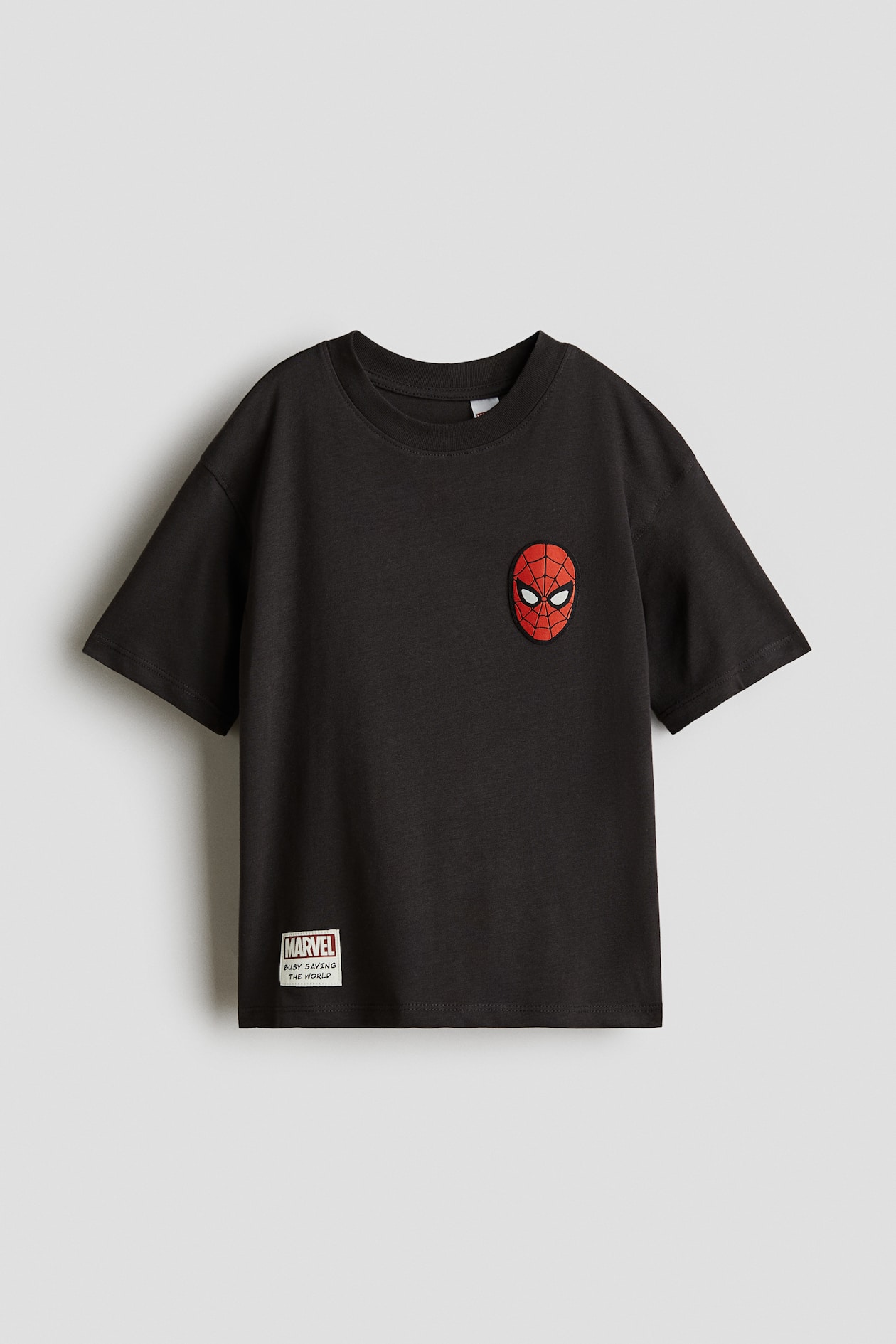 Dark gray/Spider-Man Oversized Printed T-Shirt for kids | H&M CA