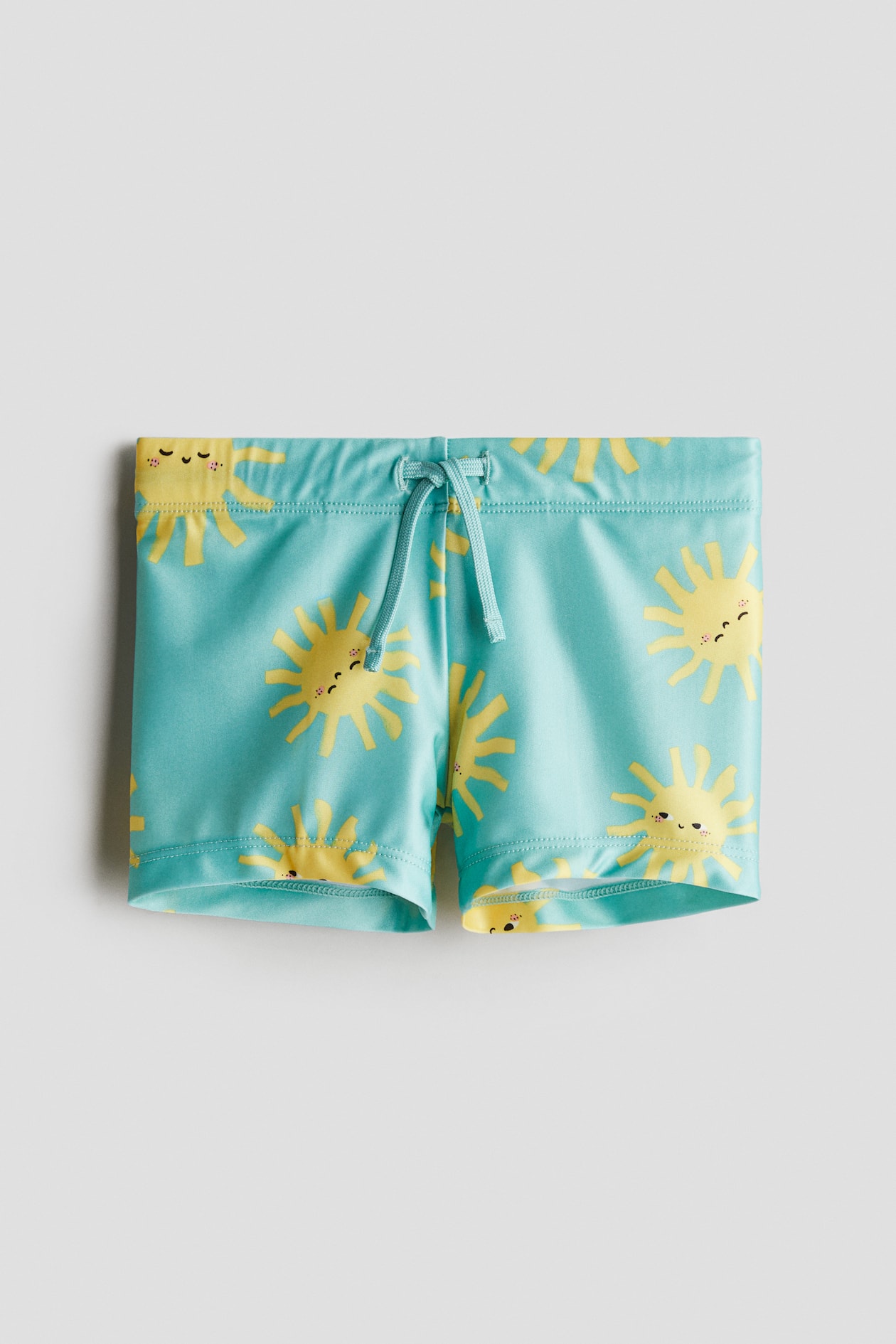 Plavky s potiskem - Tyrkysová/sluníčka - DĚTI | H&M CZ