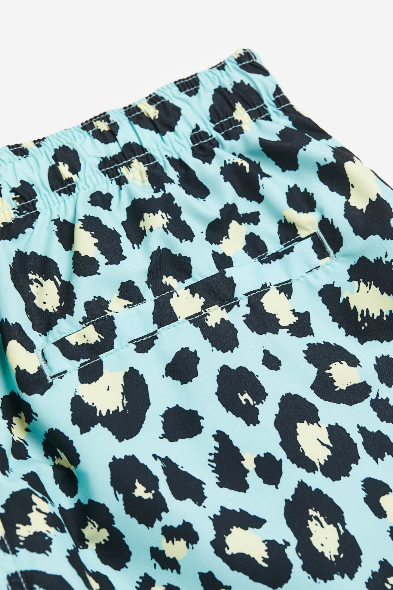 Patterned swim shorts - Light blue/Leopard print - Men | H&M IN