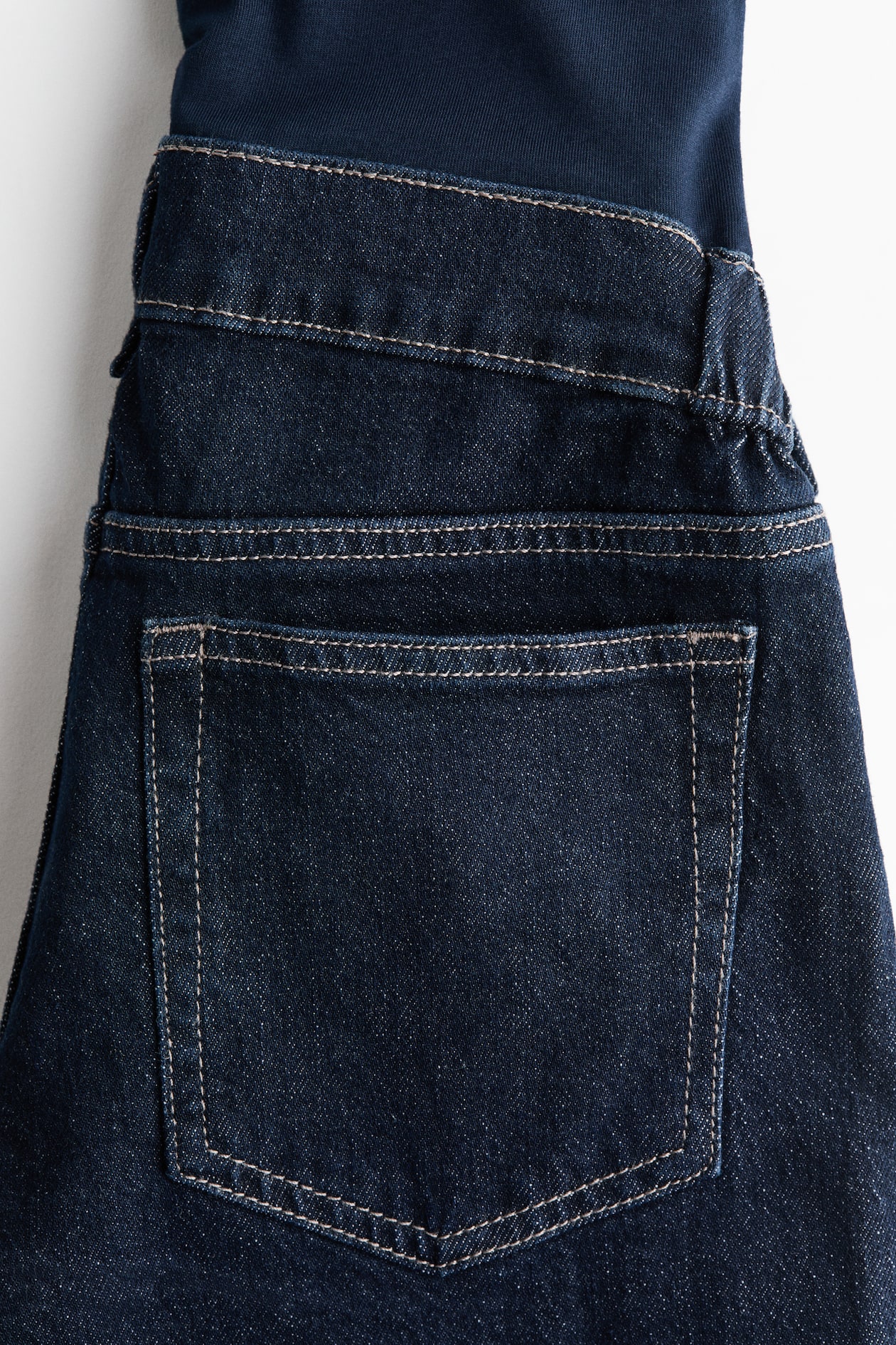 Women's Dark denim blue MAMA Wide Jeans | H&M PH