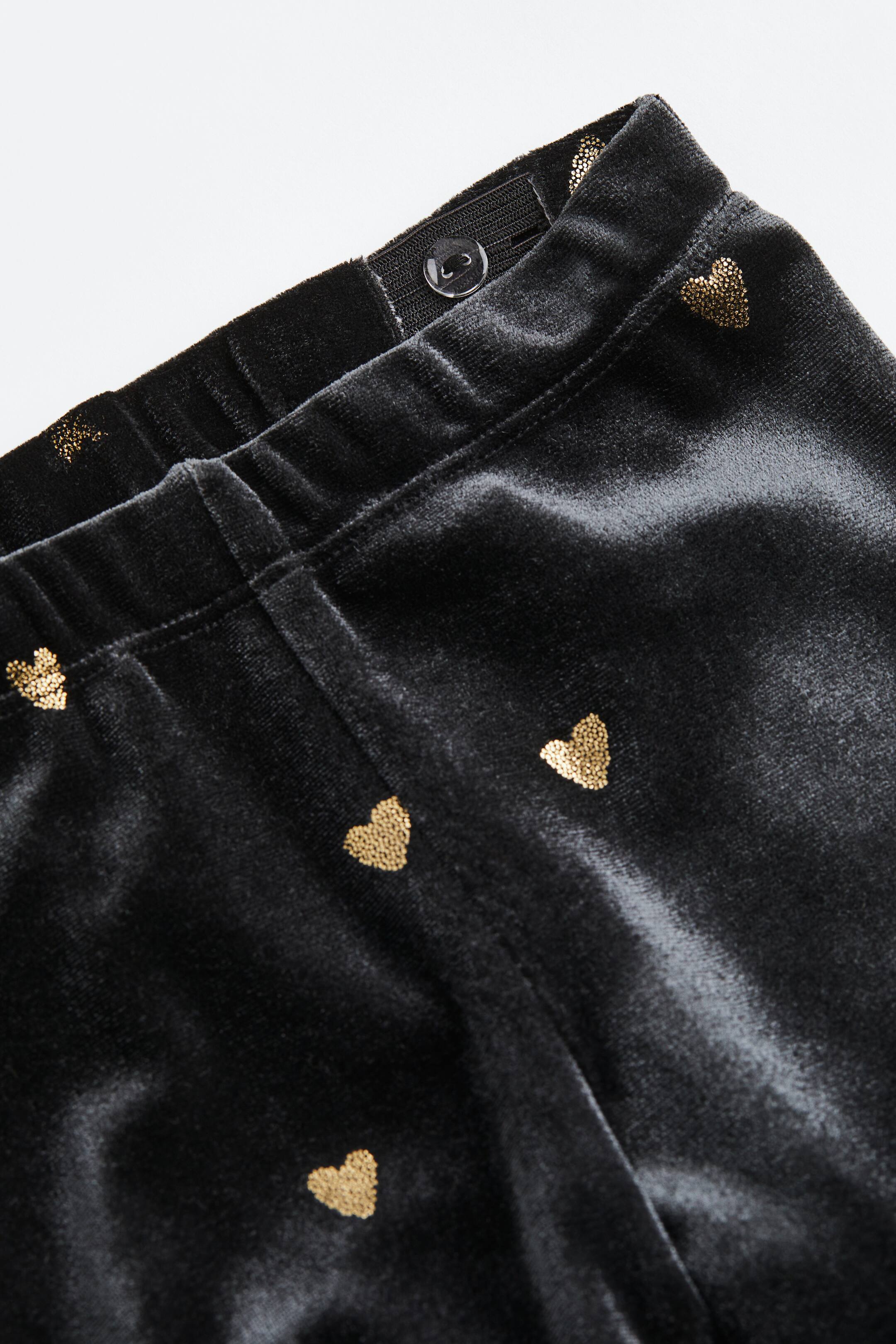 플레어 레깅스 - 블랙/하트 - Kids | H&M KR