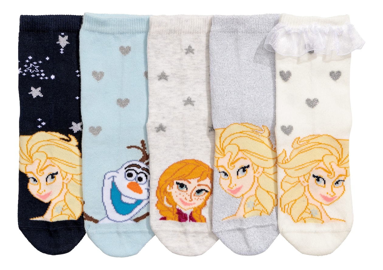Blue/Frozen 5-pack Socks for kids | H&M CA