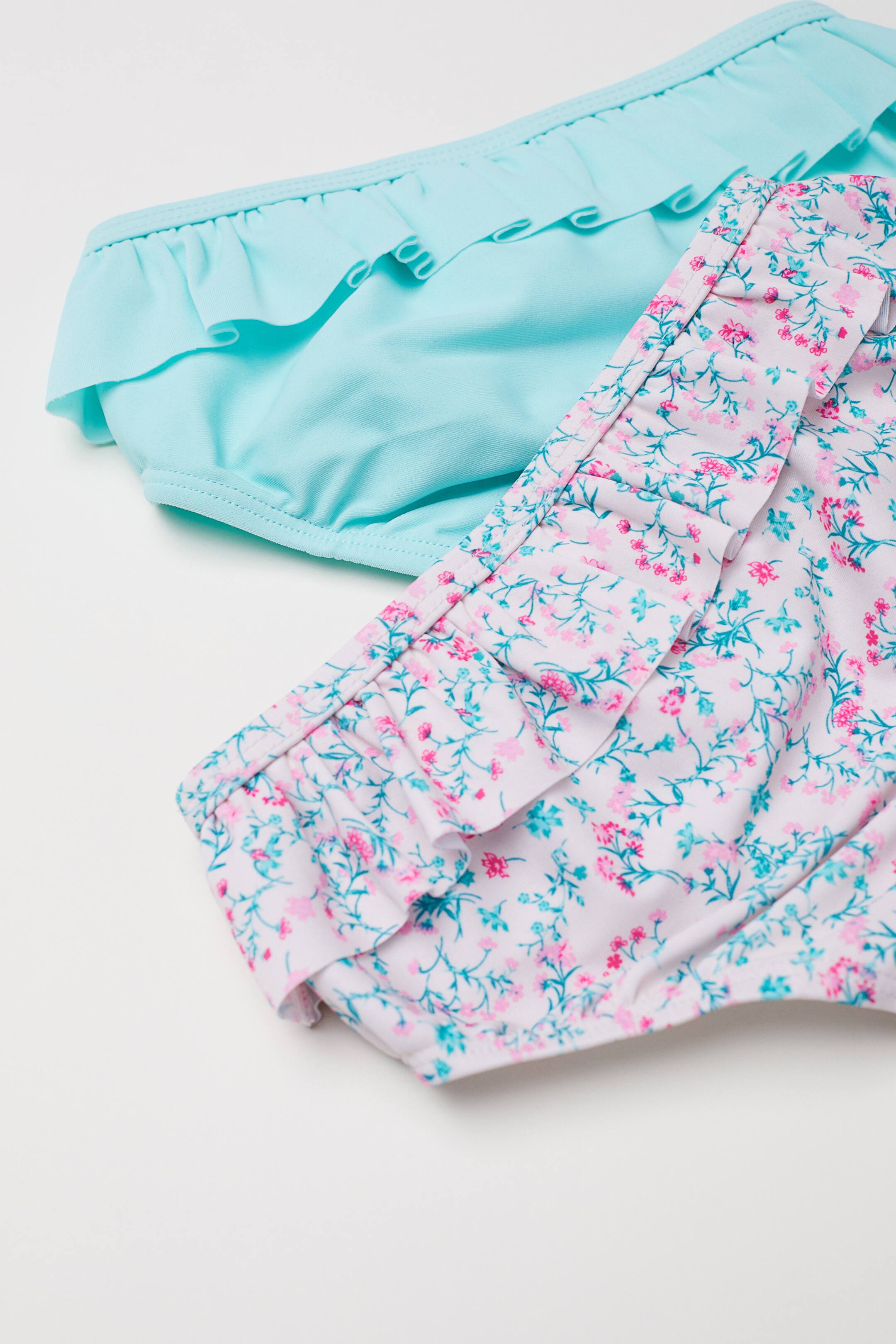 2-pack Bikini Bottoms - Light pink/floral - Kids | H&M CA