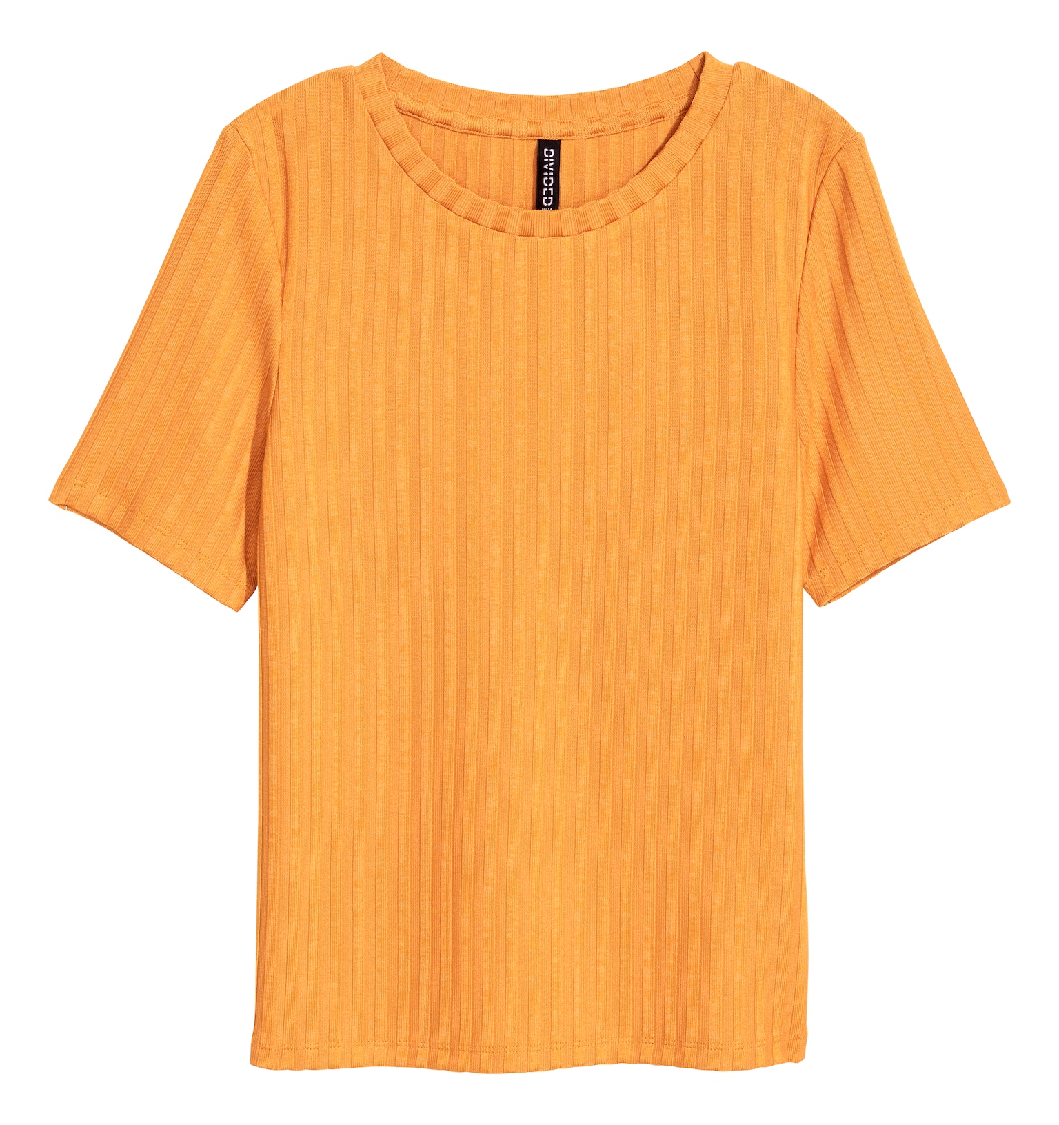 Ribbed Top - Yellow - Ladies | H&M CA