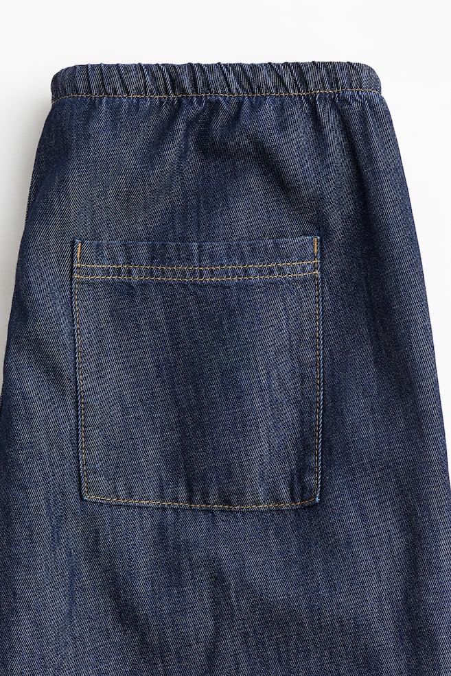 Denim Drawstring Pants - Dark denim blue - Ladies | H&M US