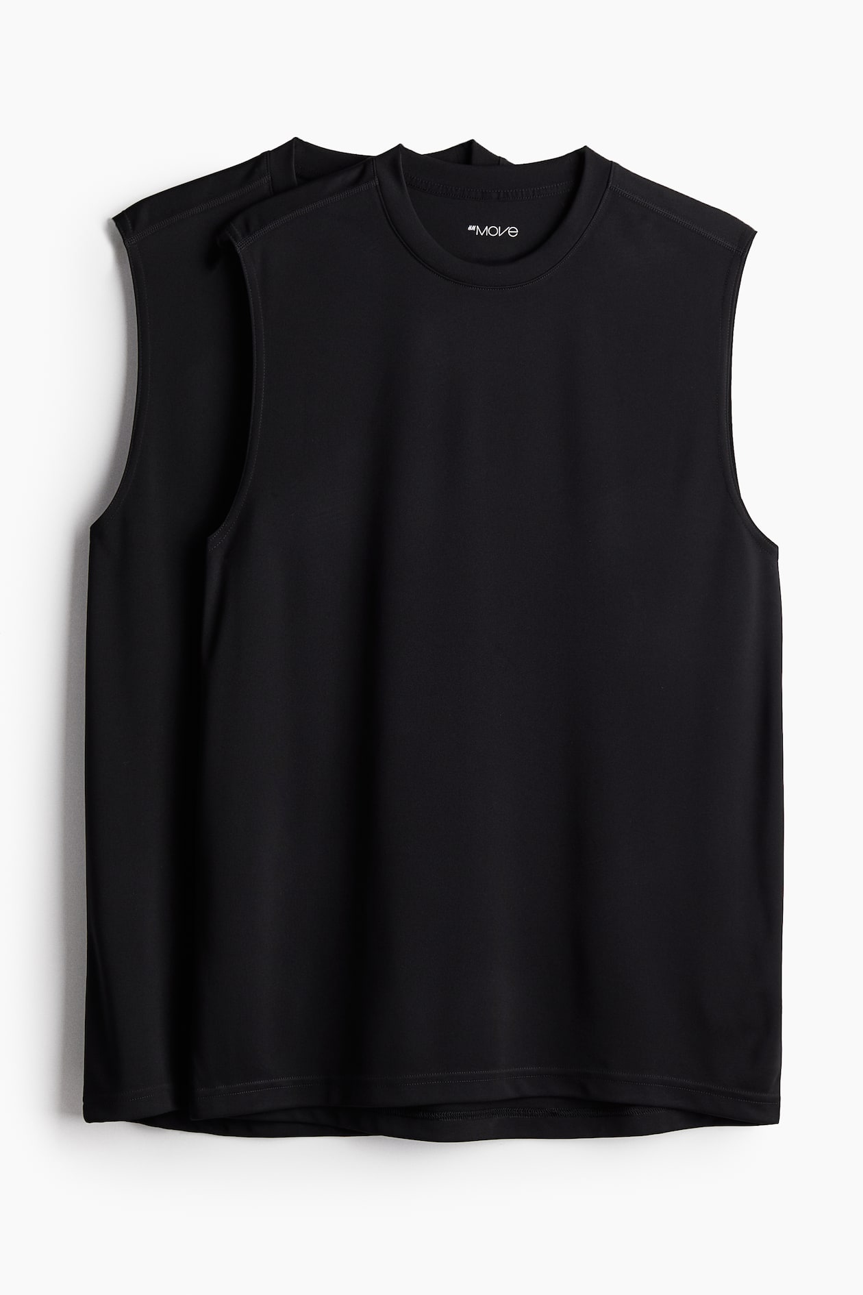 2-Pack Regular-Fit Sports Tank Tops with DryMove™ - Black - Men | H&M US