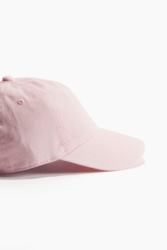 Washed Twill Cap - Light pink - Ladies | H&M US