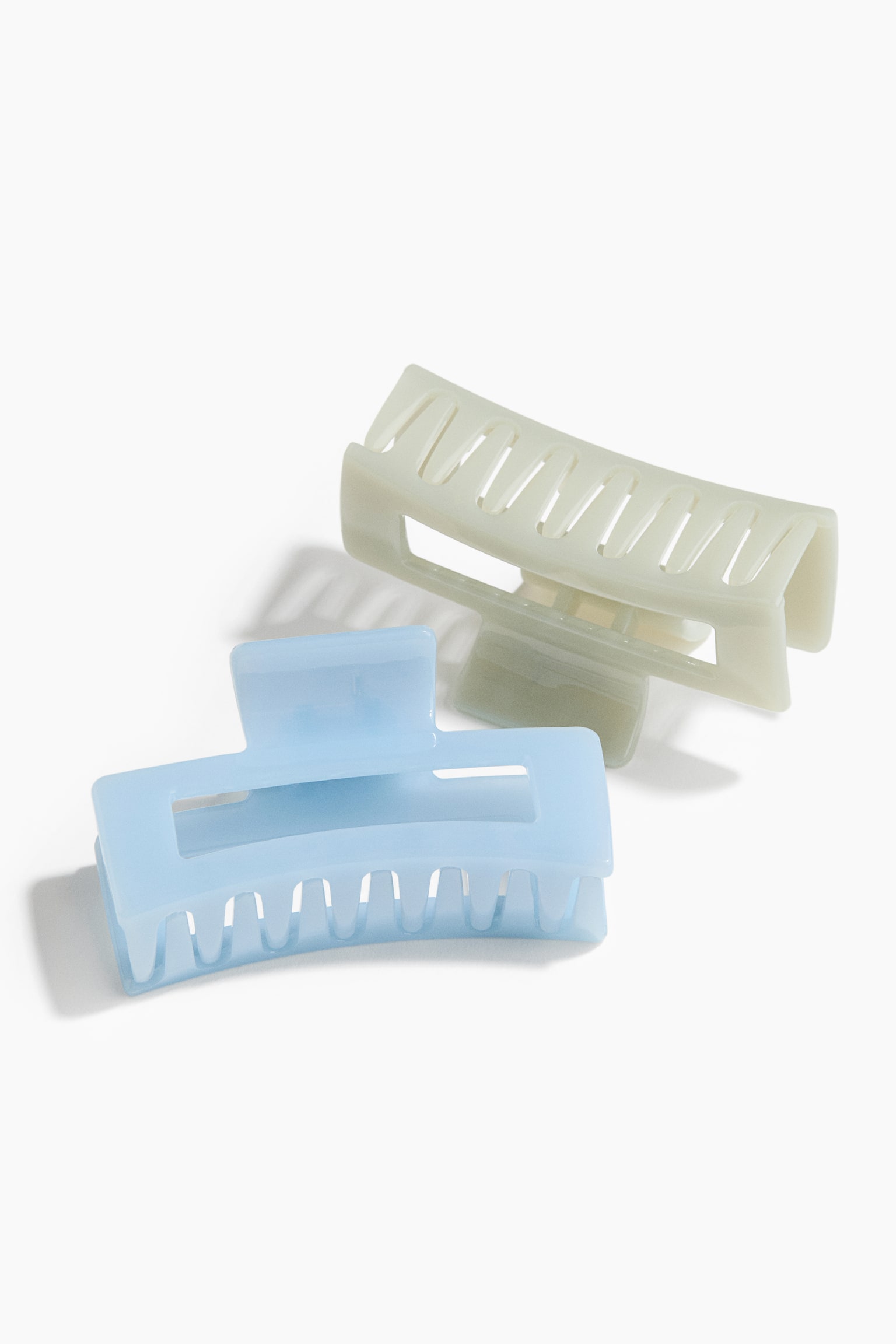 2-pack hair claws - Light blue/Light green - Ladies | H&M IN