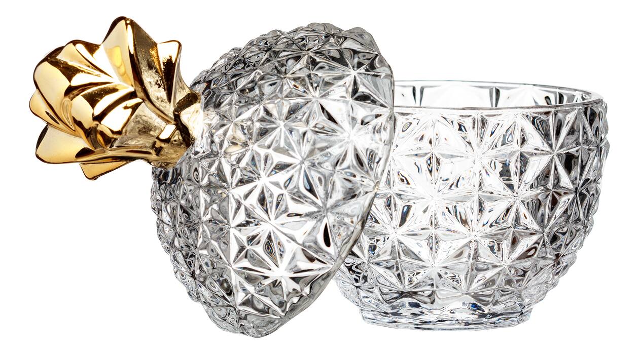 Pineapple-shaped glass jar - Clear glass - Home All | H&M GB