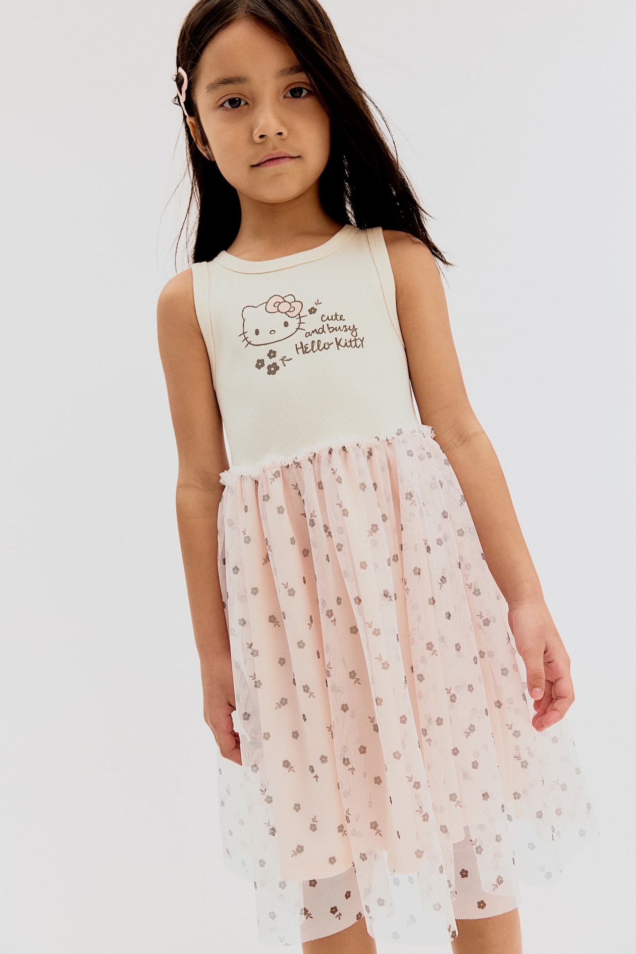 Robe imprimée avec jupe en tulle - Rose/Hello Kitty - ENFANT | H&M CA