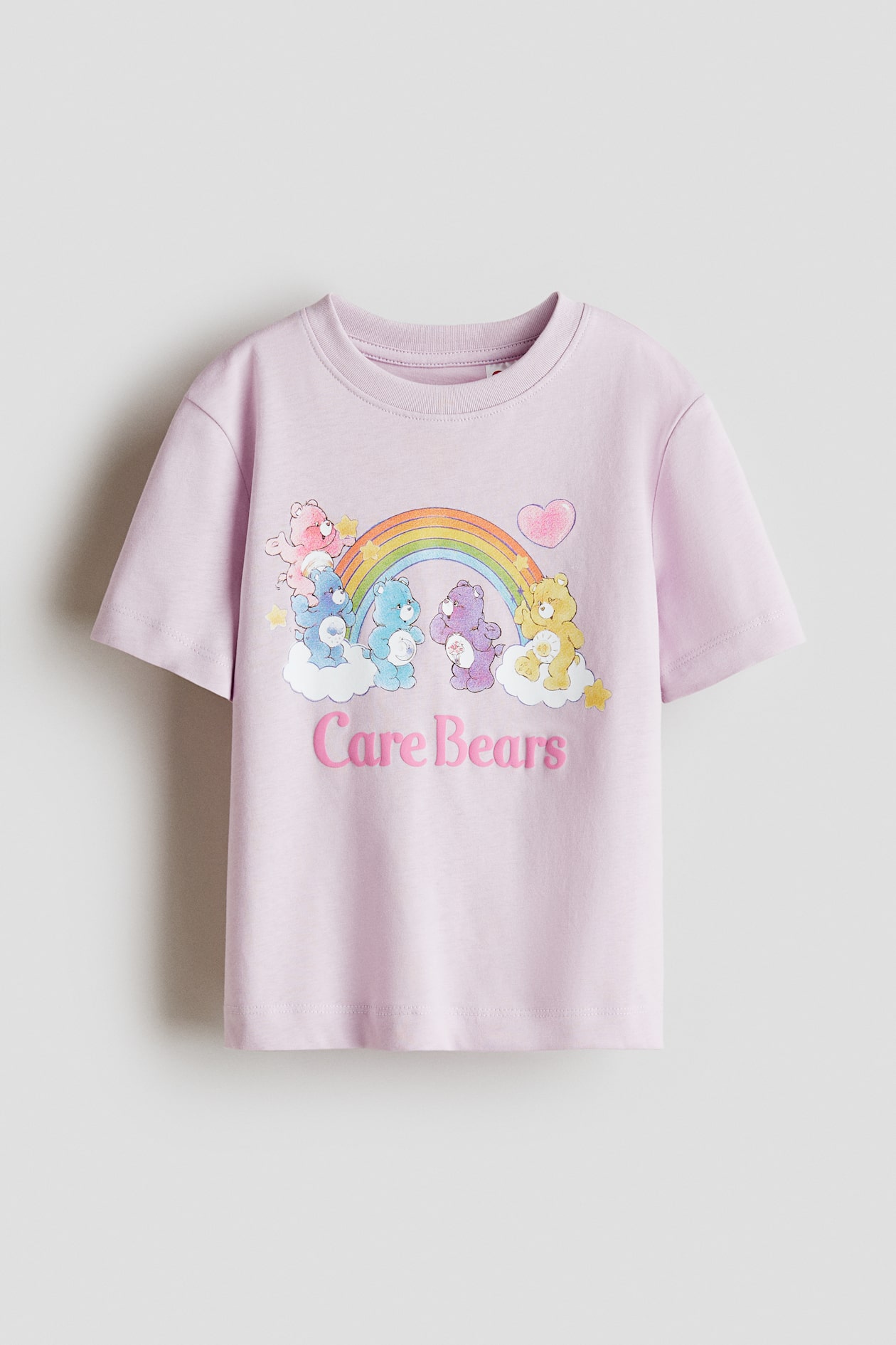 Print Design Cotton Tee - Light pink/Care Bears - Kids | H&M AU
