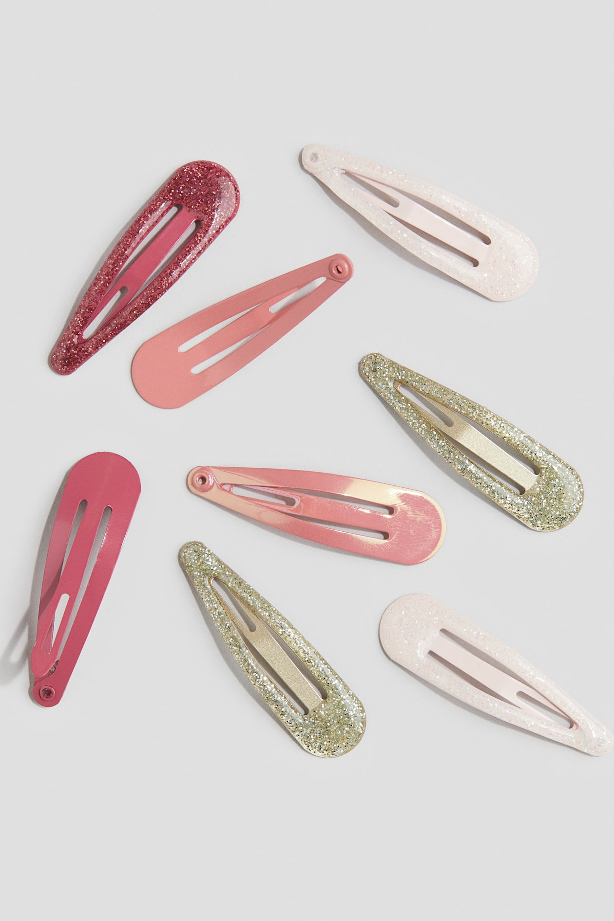 Pink/gold-colored 10-pack Hair Clips for kids | H&M US