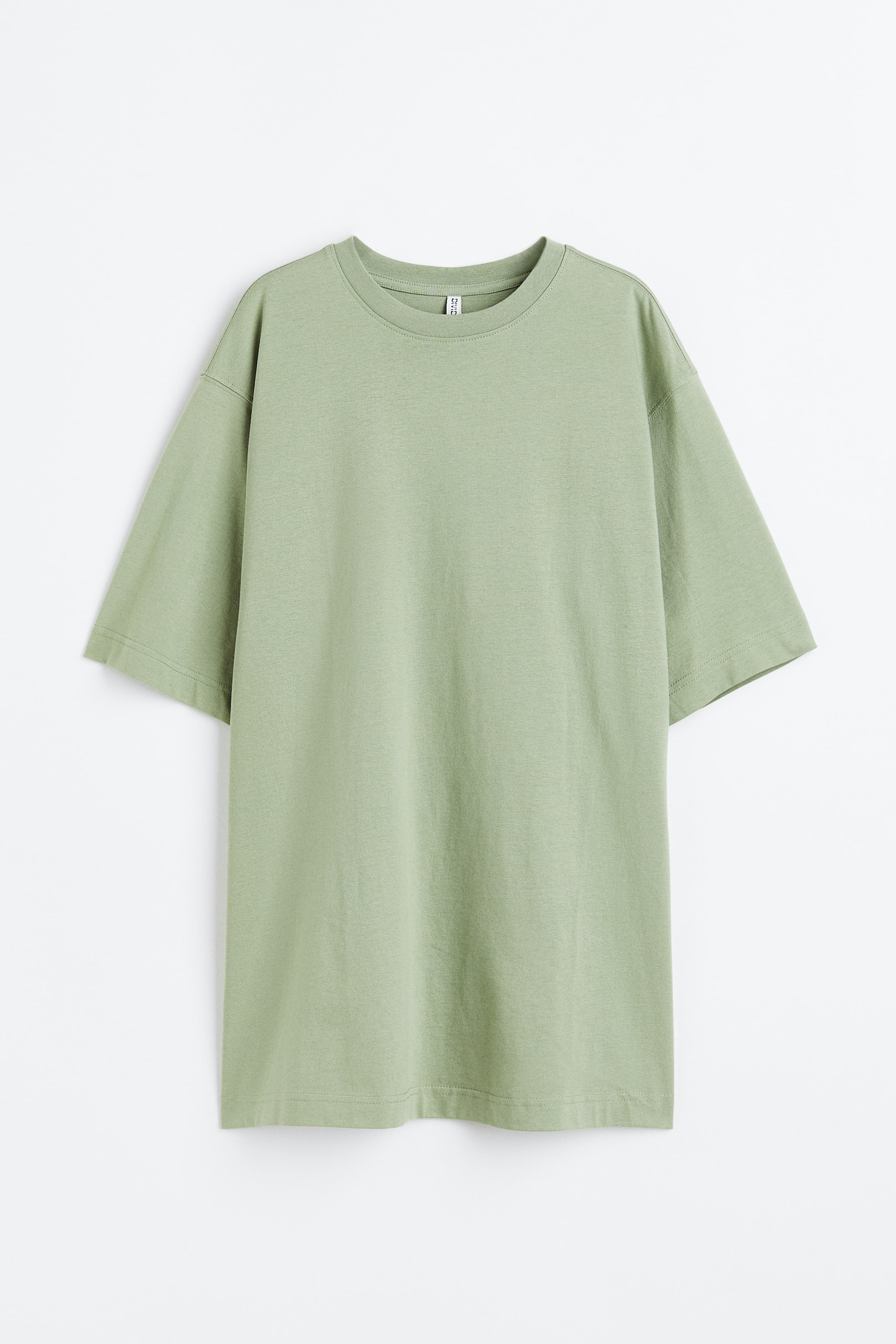 Camiseta oversize - Cuello redondo - Manga corta - Verde - MUJER | H&M ES