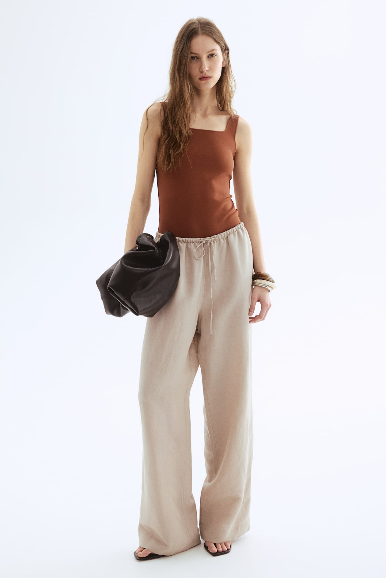 Interlock thong body - Brown - Ladies | H&M GB